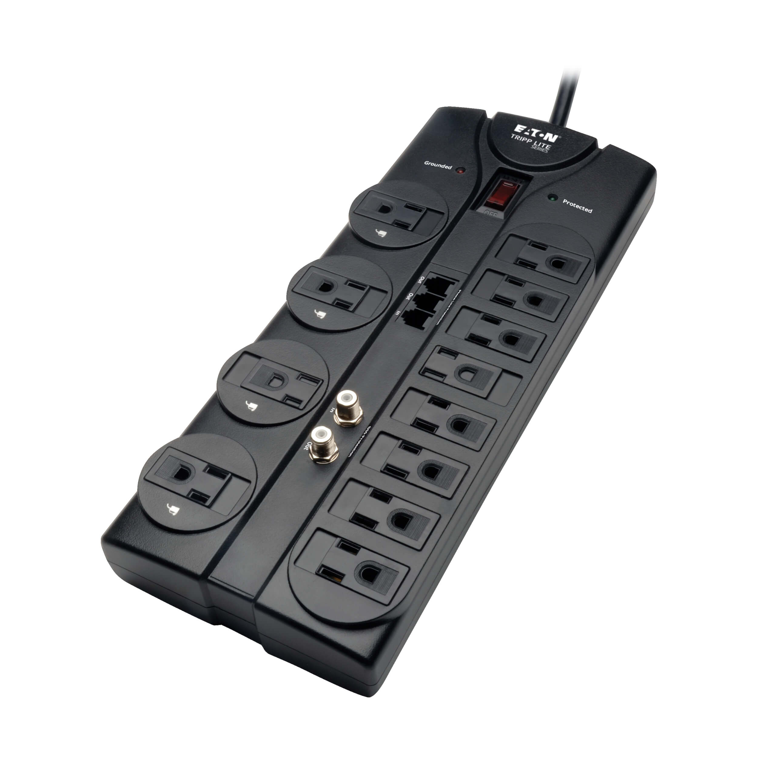 Surge Protector, 12 Outlet, 2880 Joules, 8-ft Cord | Eaton