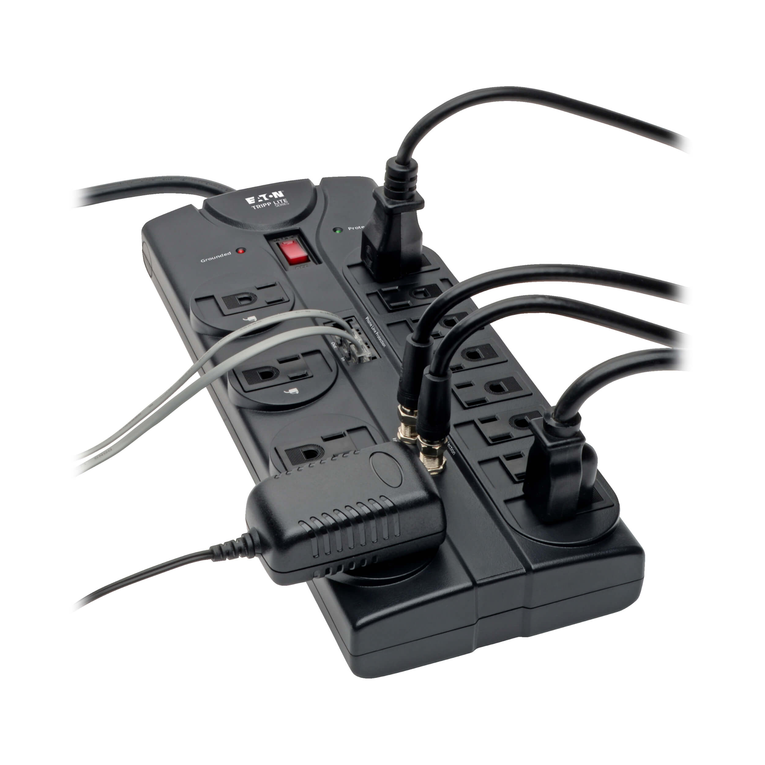 Surge Protector, 12 Outlet, 2880 Joules, 8-ft Cord | Eaton