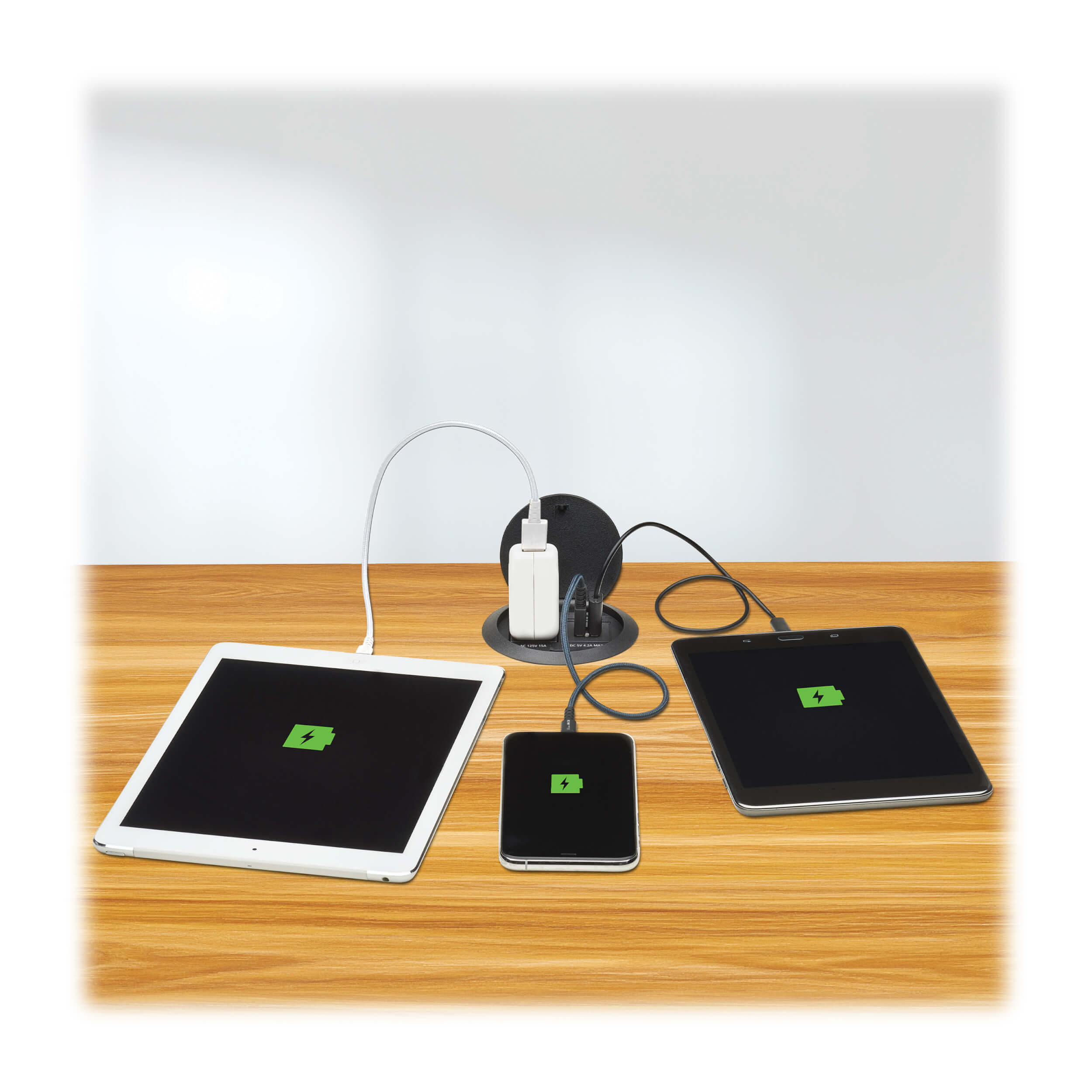 Desktop Power Grommet, 1x AC Outlet, Surge Protection, USB Charging | Eaton