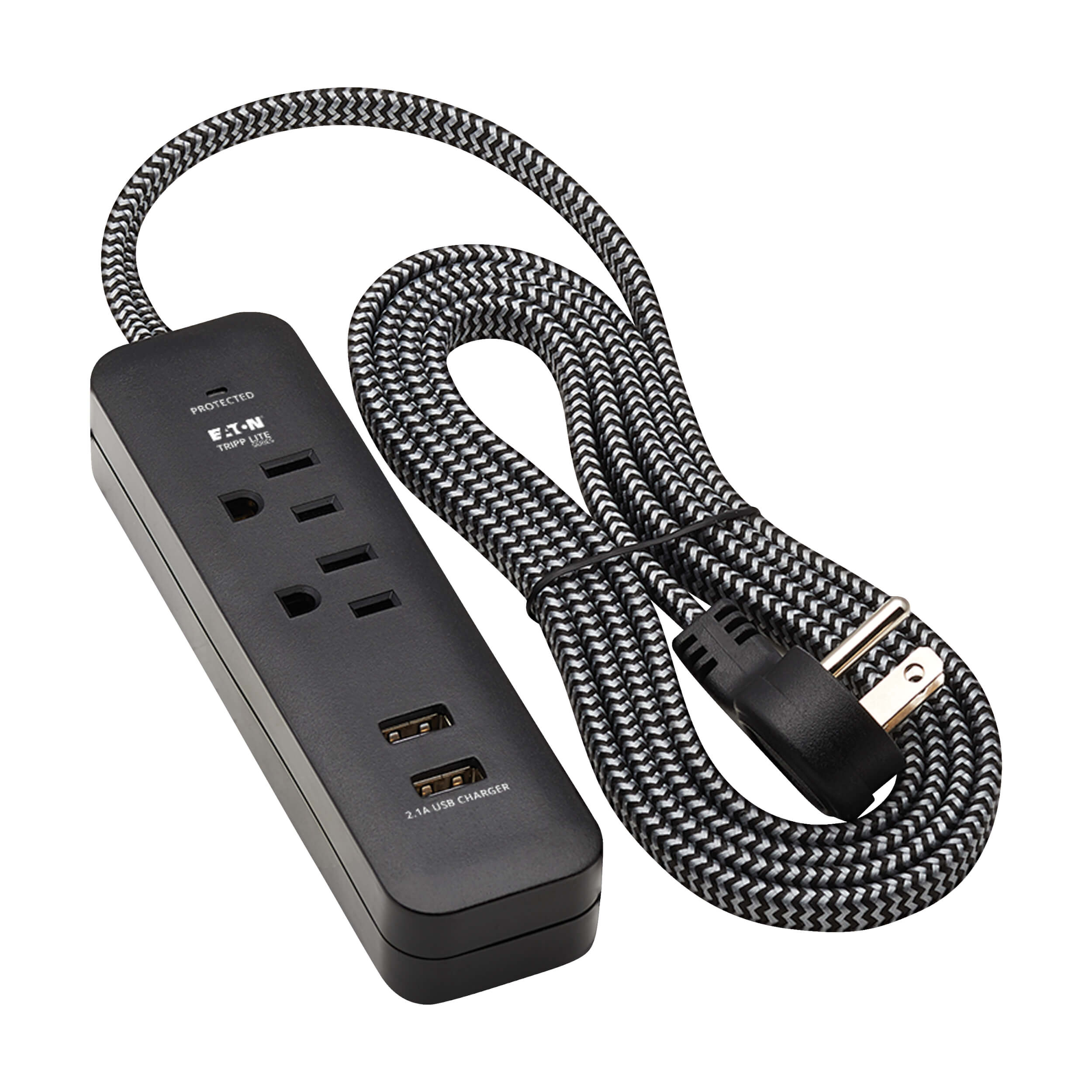 Surge Protector, 2 Outlet, USB Charging, 450 Joules | Eaton