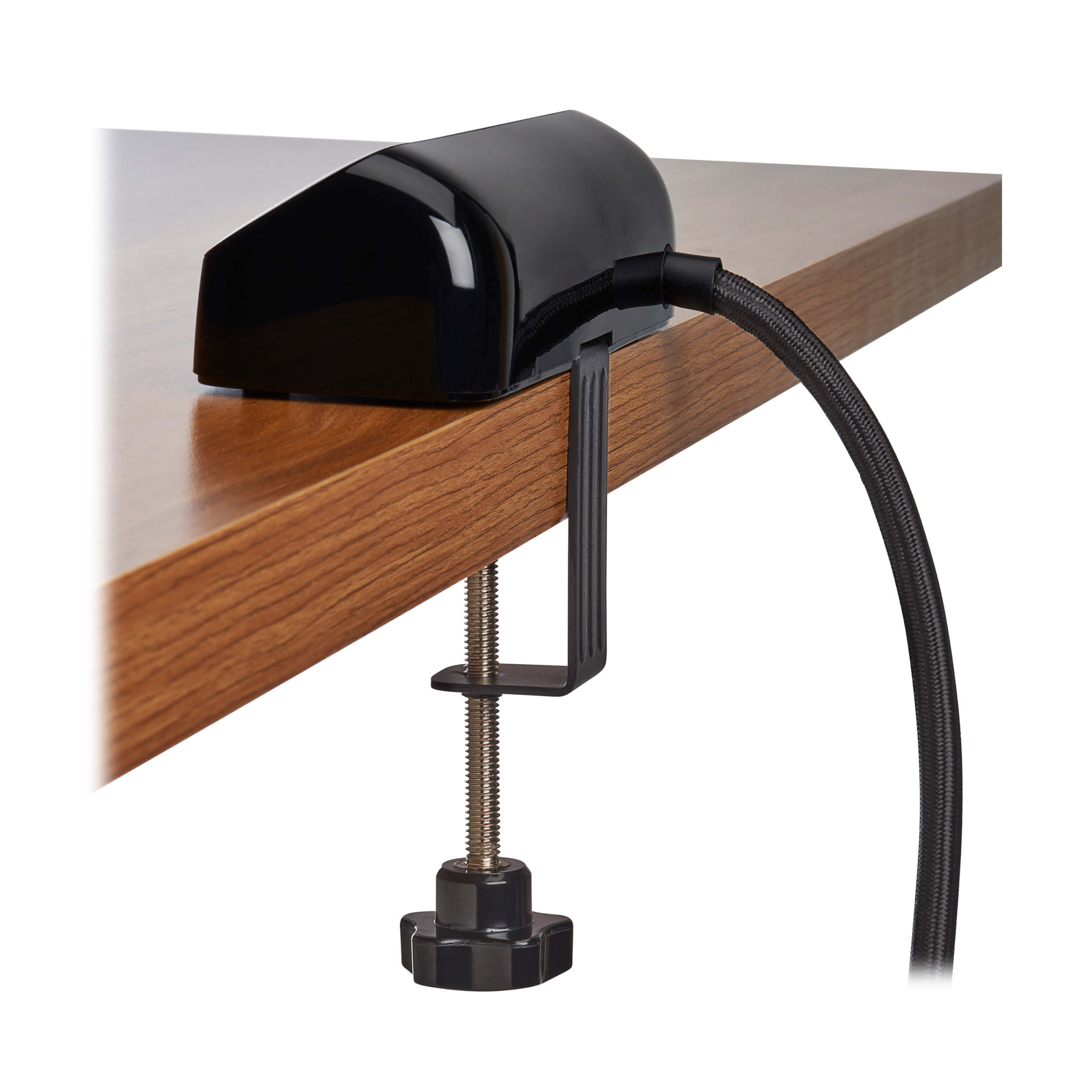 Desk Clamp Surge Protector, 3 Outlet, 2 USB Ports, 10ft Cord, Black | Eaton