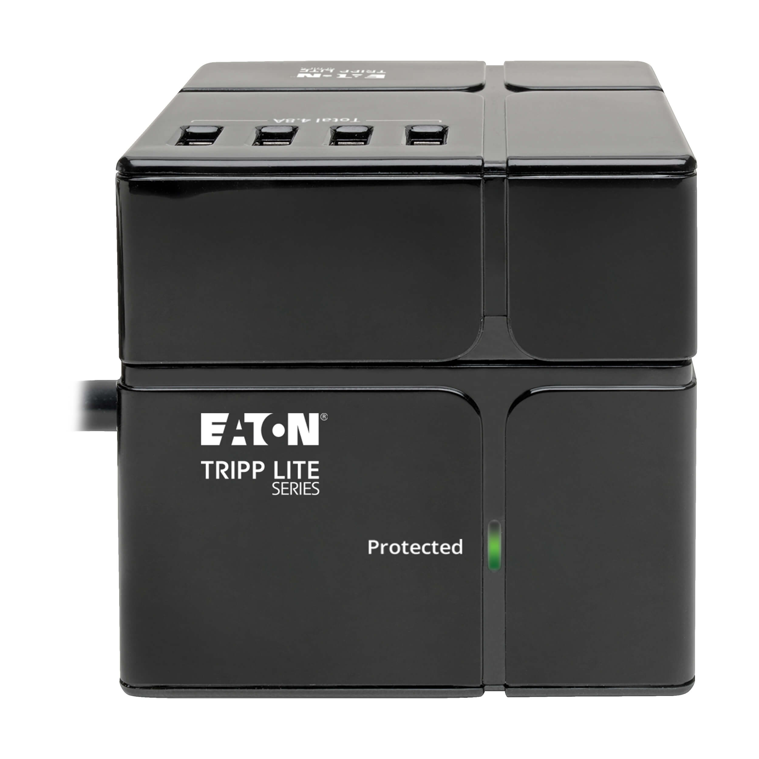 Cube Surge Protector, 3 Outlet, 6 USB ports, 6-ft Cord | Eaton