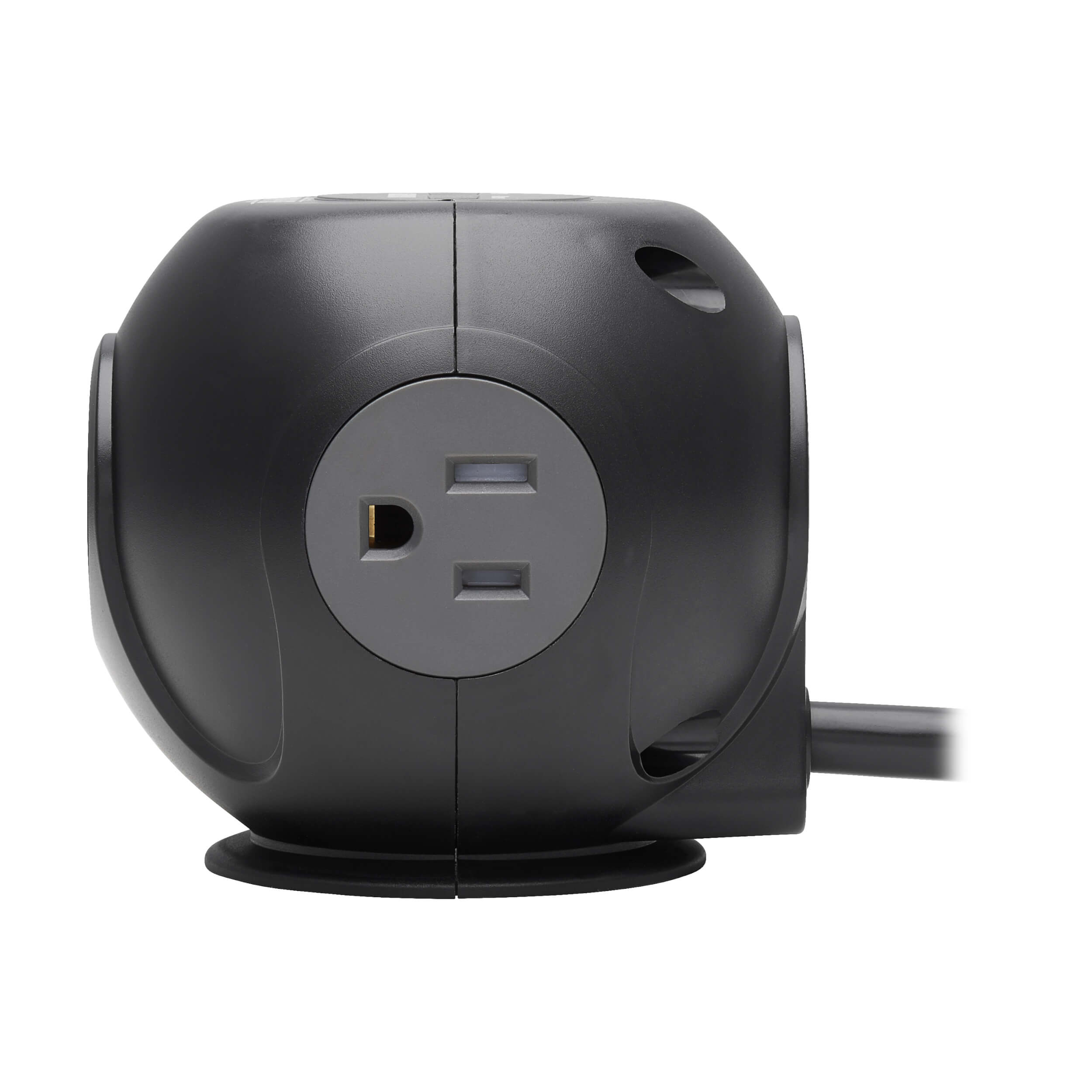 Spherical Surge Protector, 3 Outlets, 4 USB-A Charging Ports | Eaton