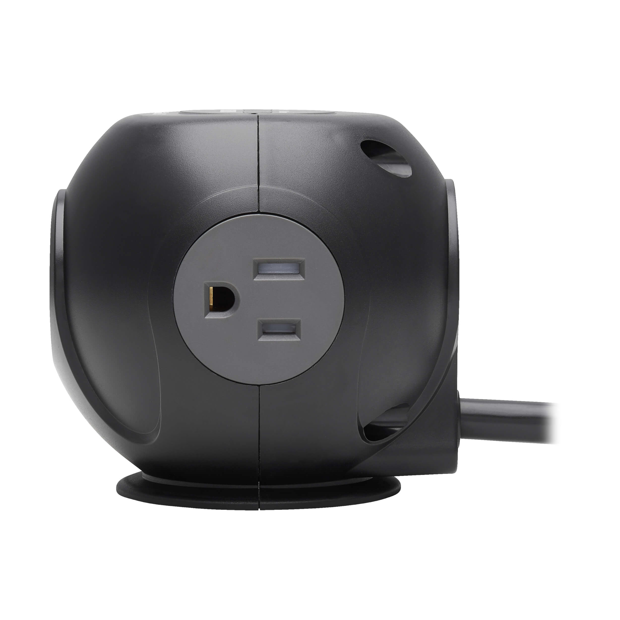 Spherical Surge Protector, 3 Outlets, 4 USB-A Charging Ports | Eaton