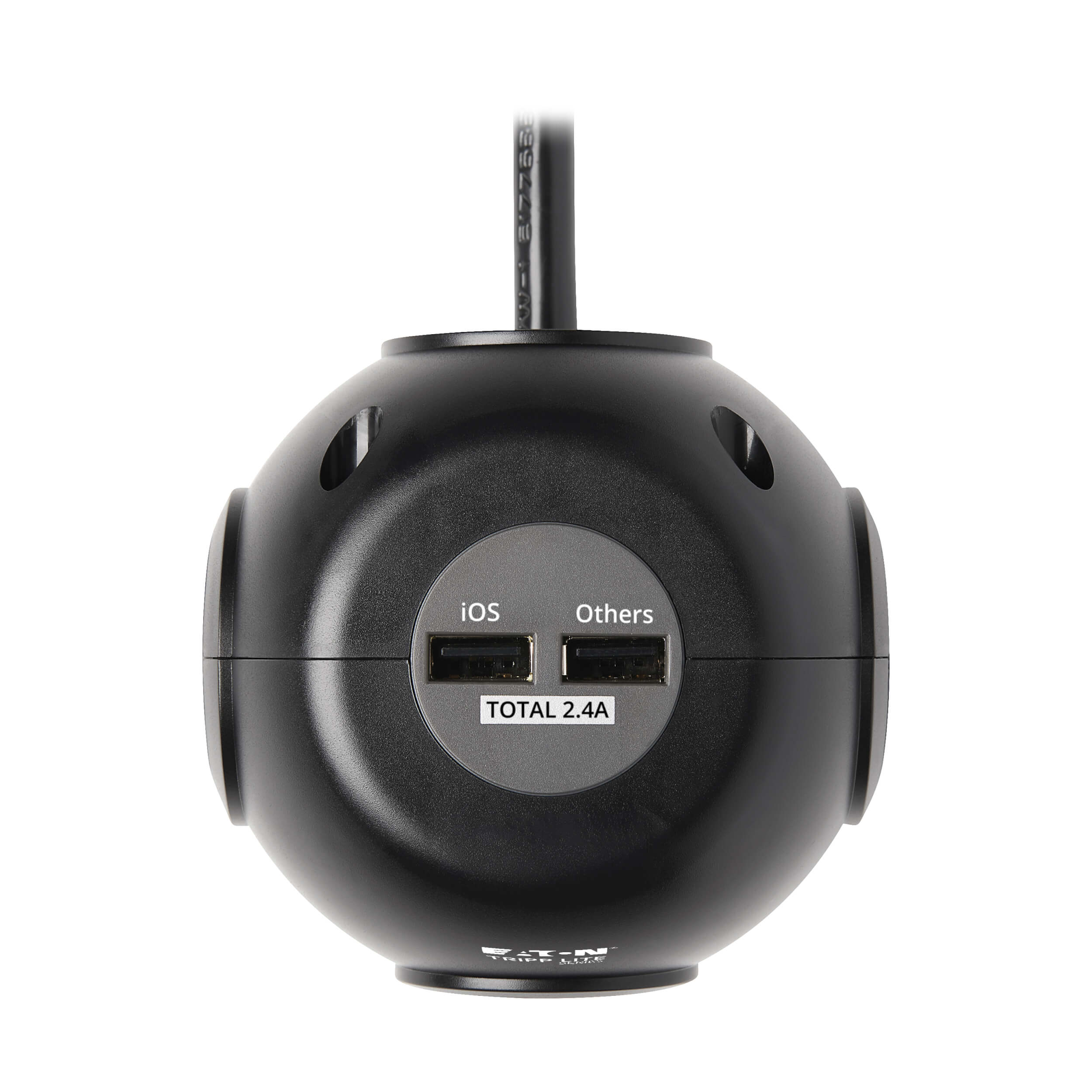 Surge Protector, 3 Outlets, 4 USB Ports, Antimicrobial | Eaton
