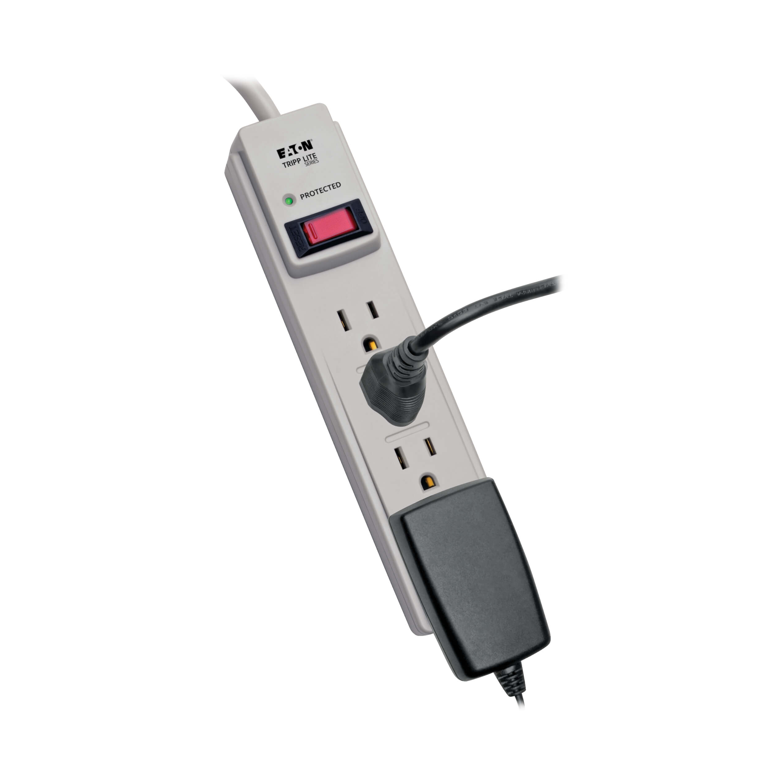 Surge Protector, 4 Outlet, 500 Joules, 4-ft Cord | Eaton
