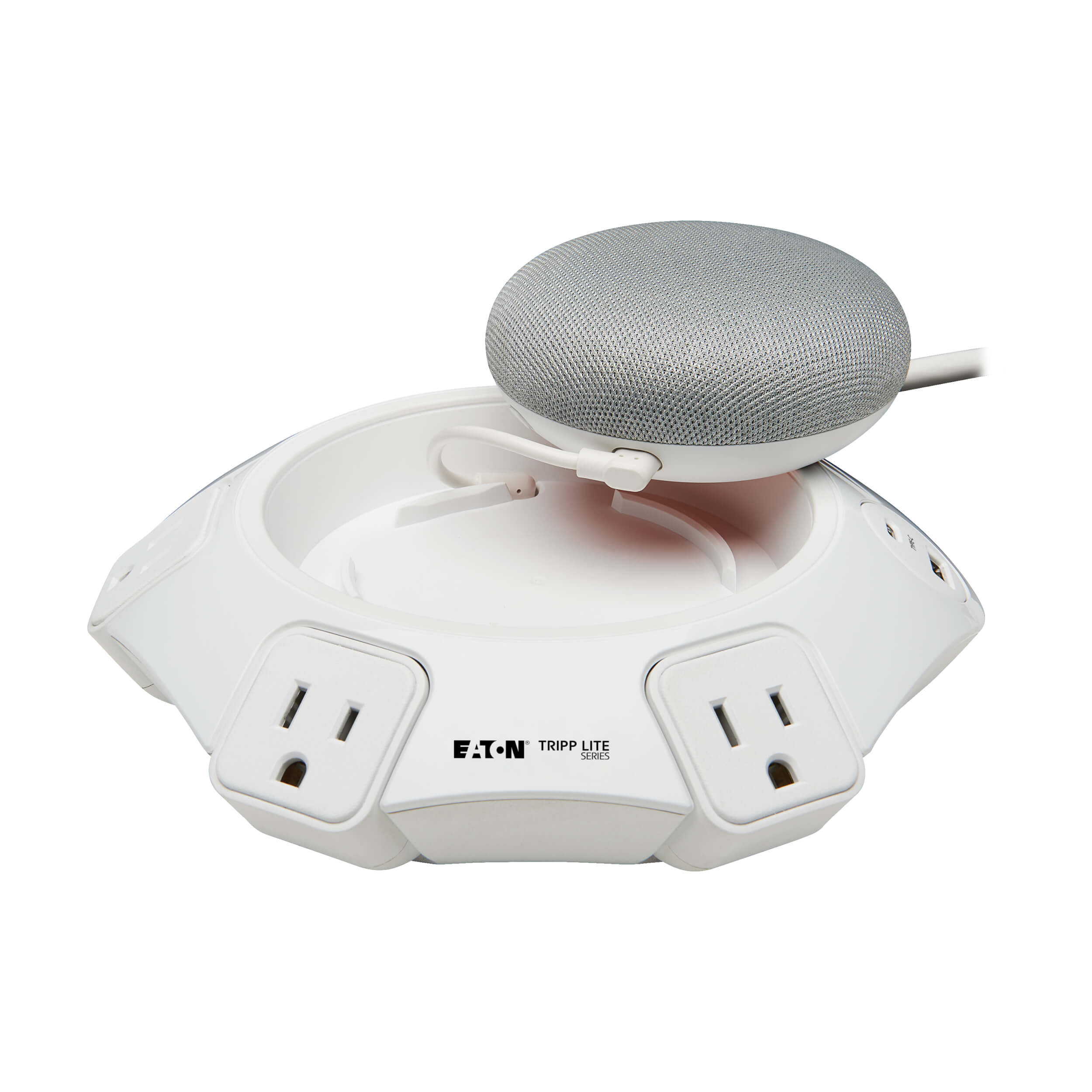 Conference Room Surge Protector, 4 Outlets, USB, Antimicrobial | Eaton