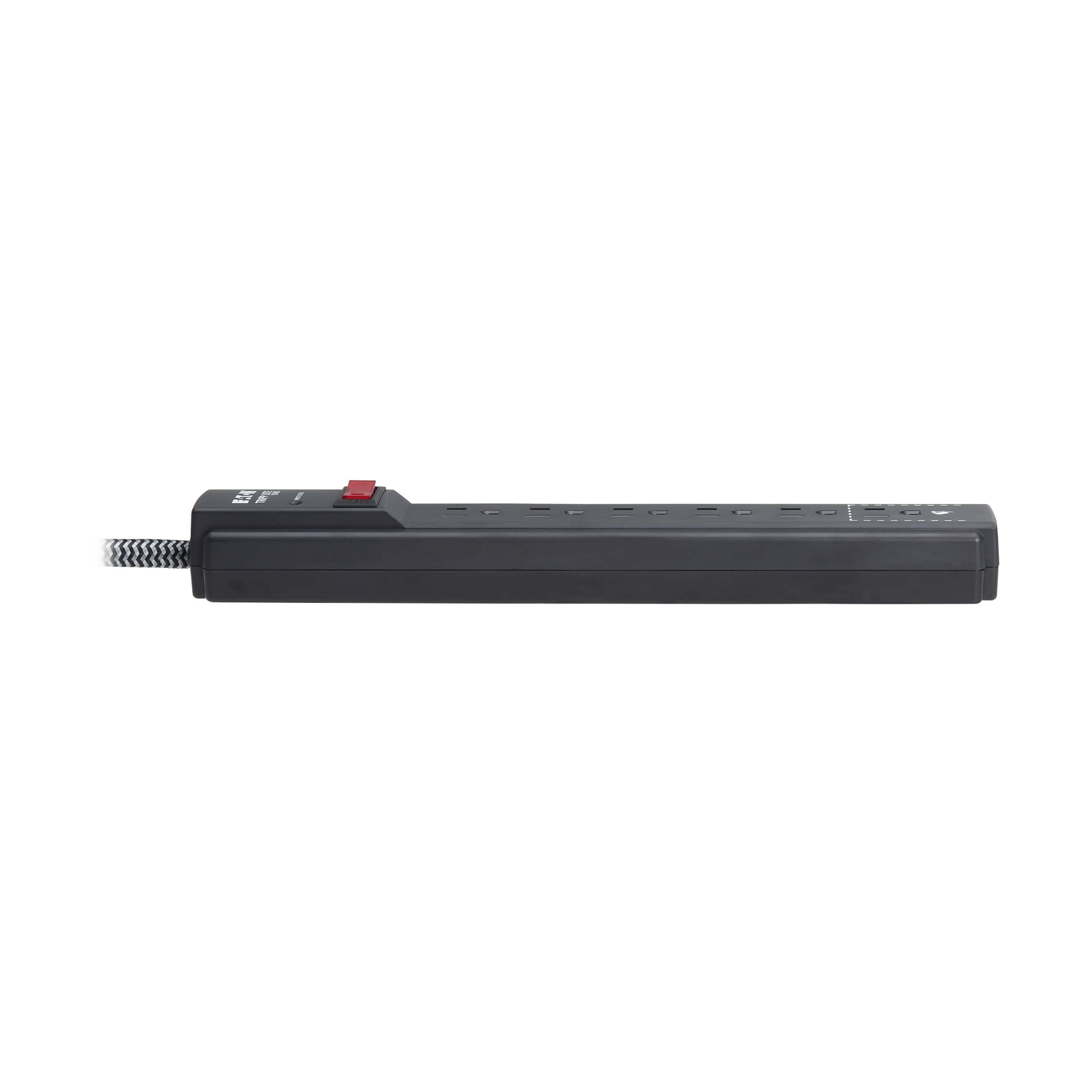 Surge Protector, 6 Outlet, 1200 Joules, 10ft Cord, Black | Eaton
