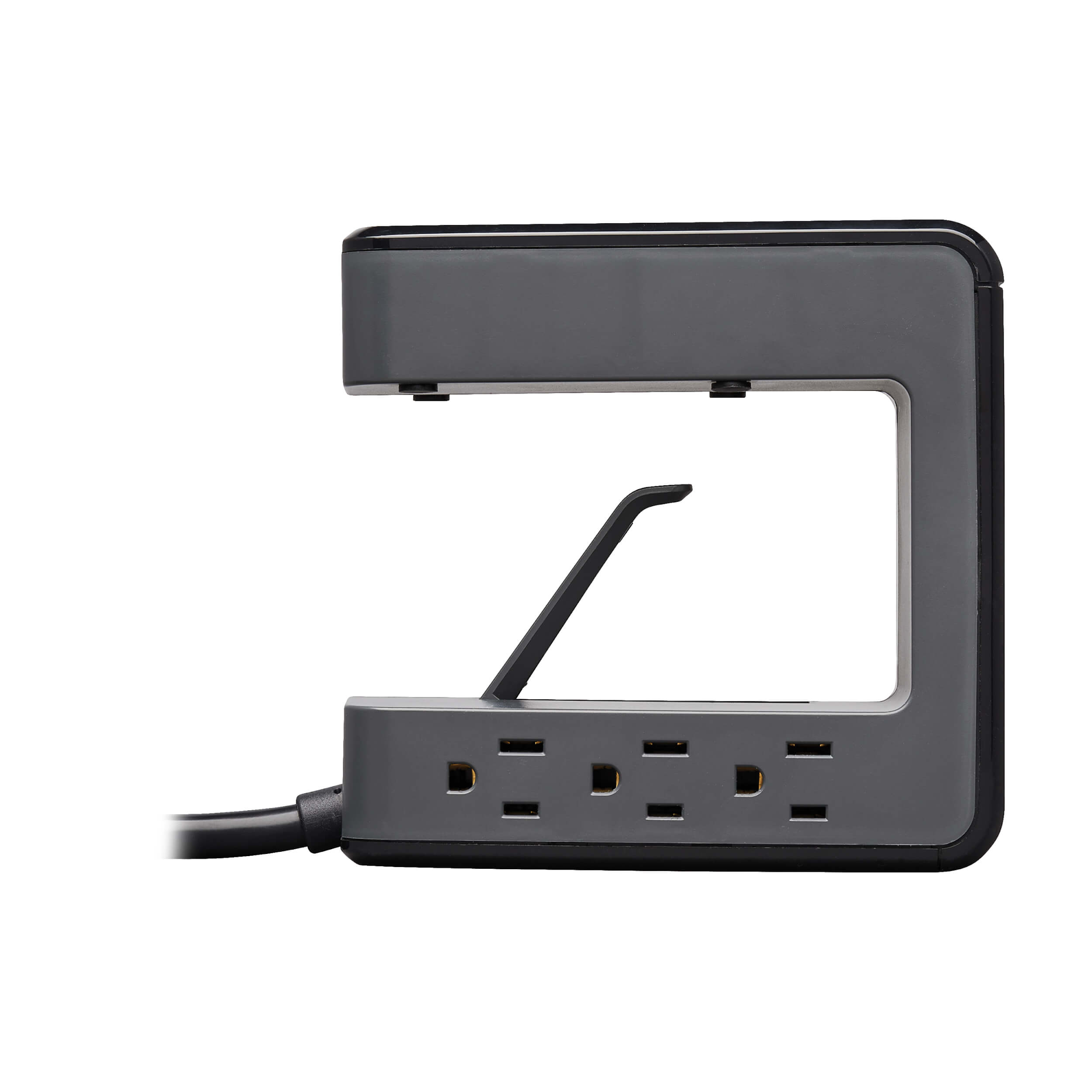 Surge Protector, Clamp, 6 Outlet, 3 USB Ports, Antimicrobial | Eaton