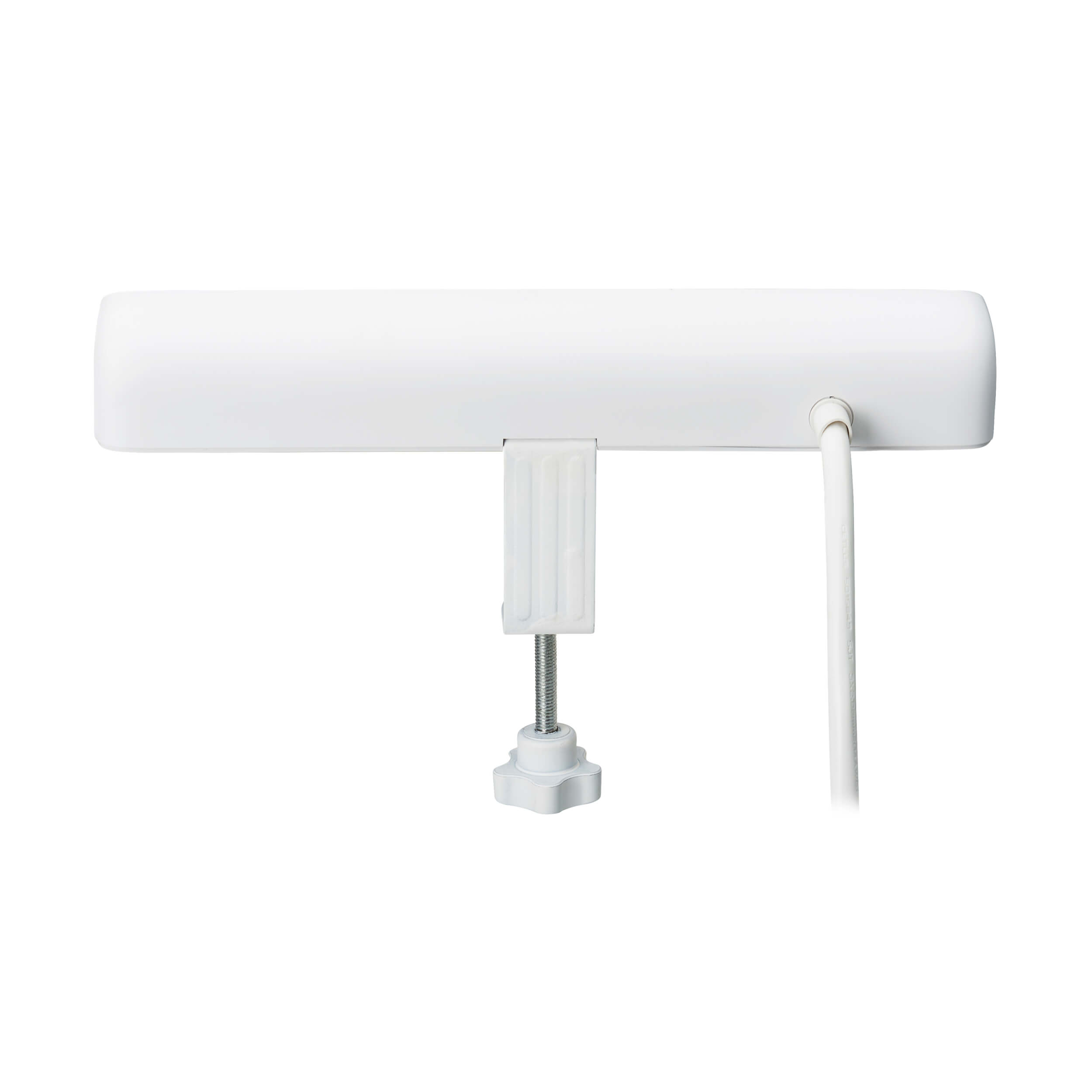 Desk Clamp Surge Protector, 6 Outlet, 2 USB Ports, 6ft Cord, White | Eaton