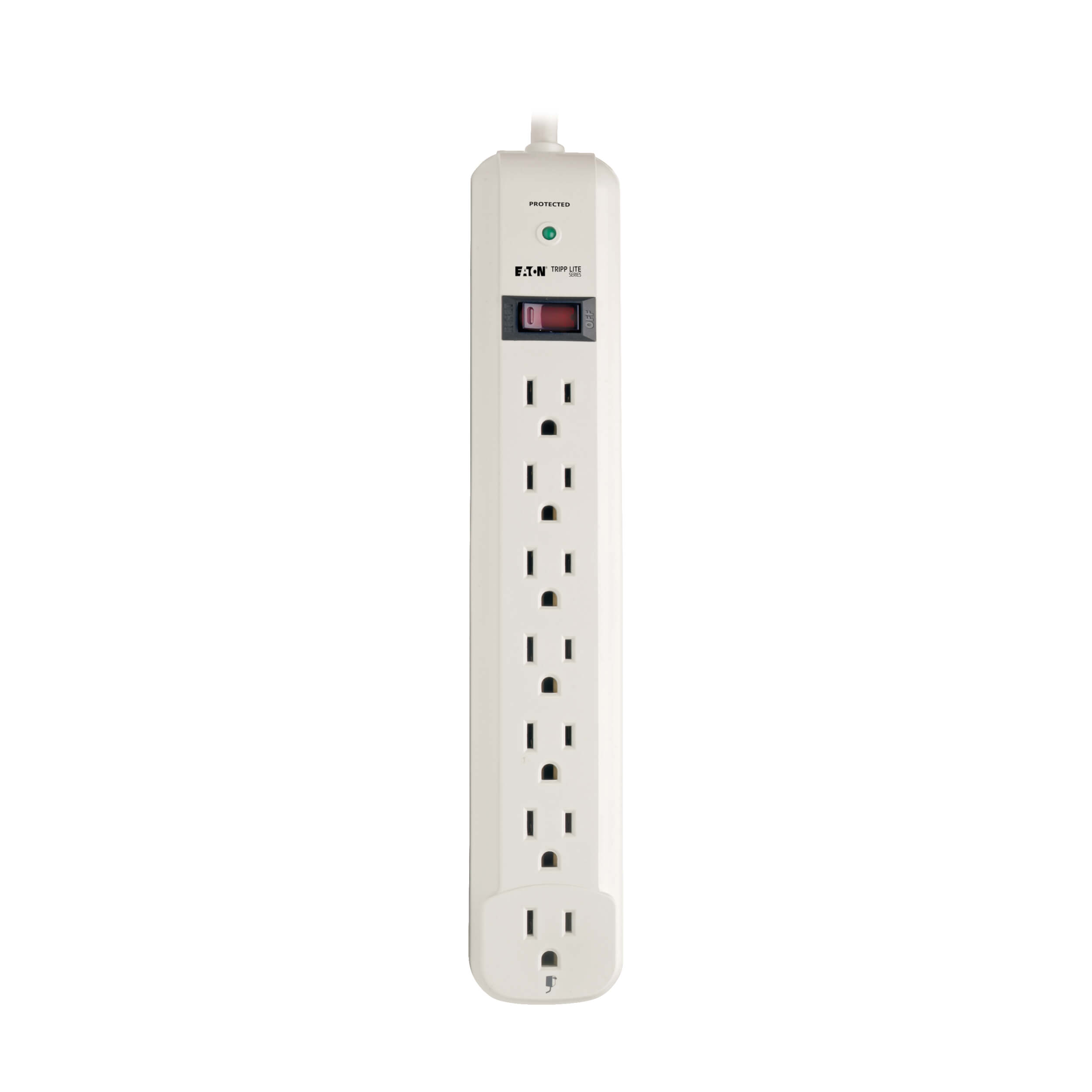 Surge Protector, 7 Outlet, 1080 Joules, 25-ft Cord, LED | Eaton