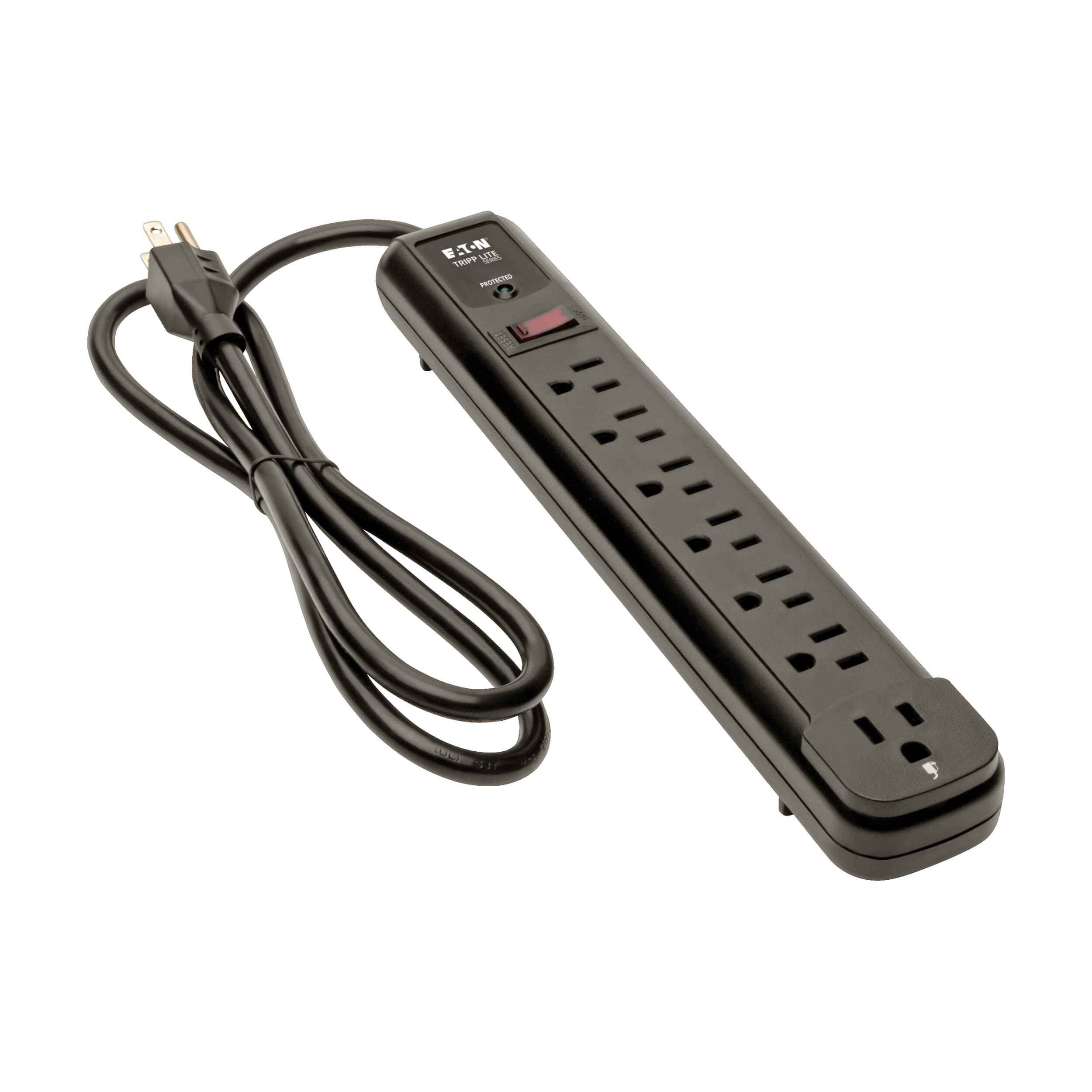 Surge Protector, 7 Outlet, 1080 Joules, 4-ft Cord, LED | Eaton