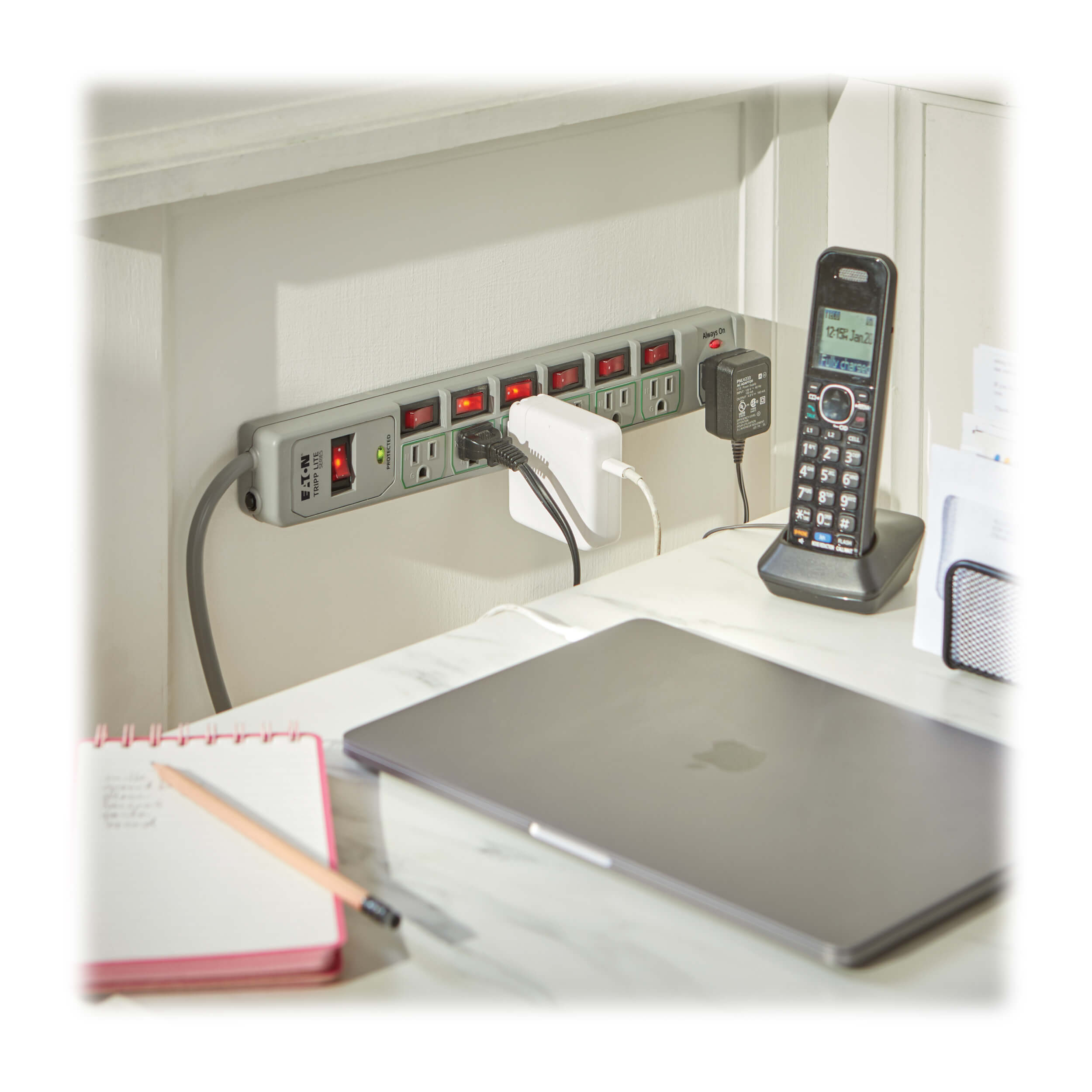 Eco-Surge Protector, 7 Outlet, Individually-Controlled | Eaton