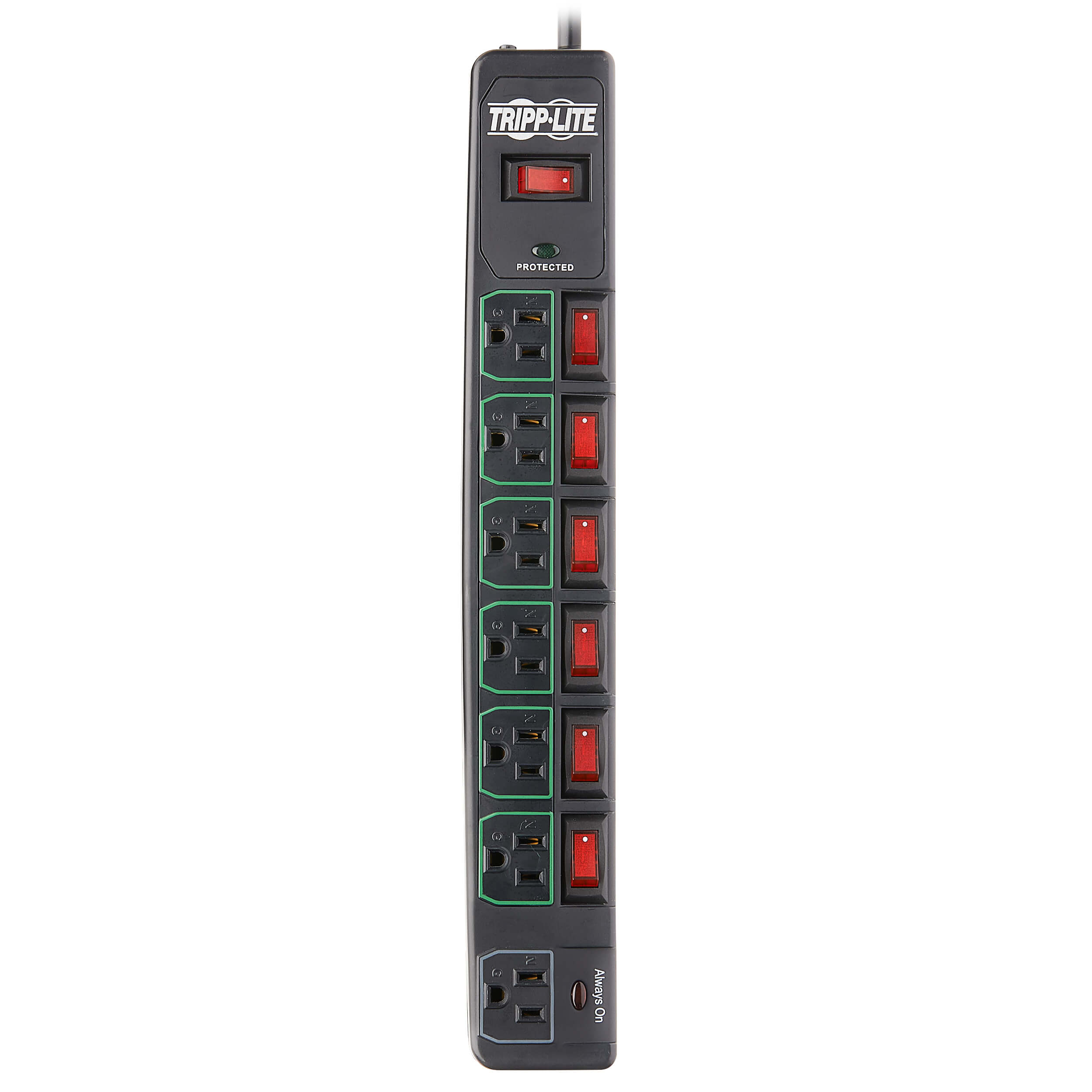 7 Outlet Surge Protector, 6-ft Cord, 1080 Joules | Eaton