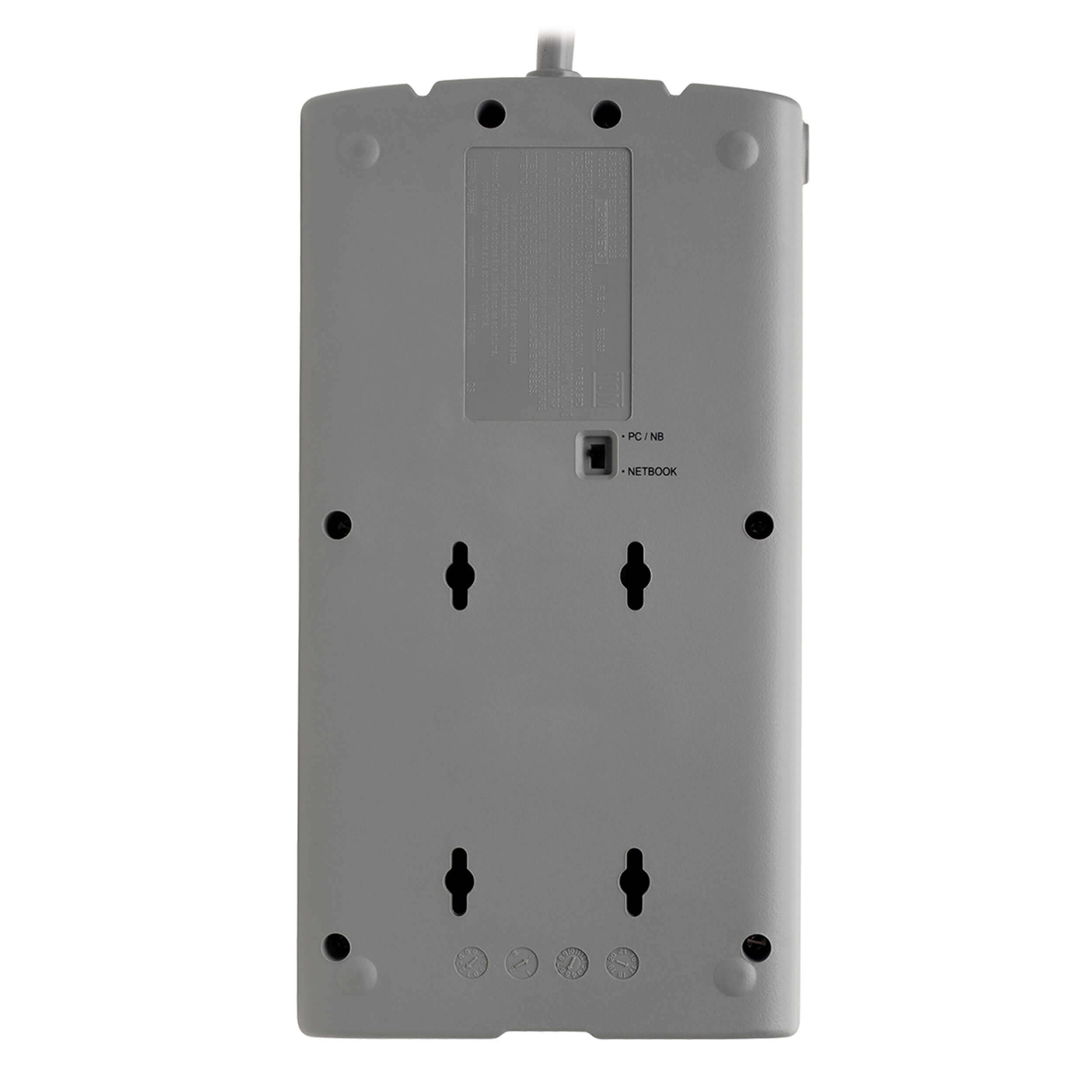 Eco-Surge Protector, 8 Outlet, 8-ft Cord, Diagnostic LEDs | Eaton