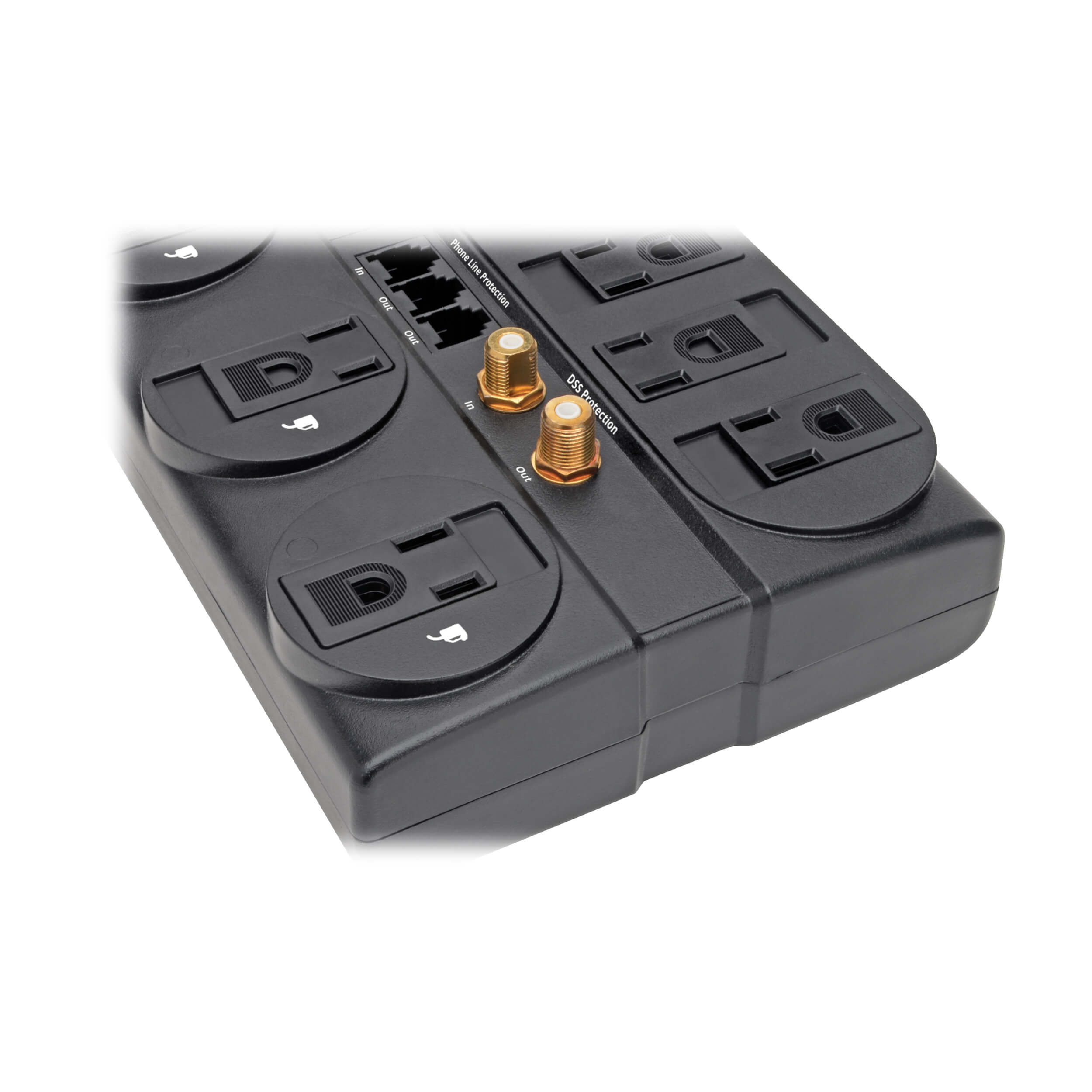 Surge Protector, 8 Outlet, 2160 Joules, 8-ft Cord, RJ11 | Eaton