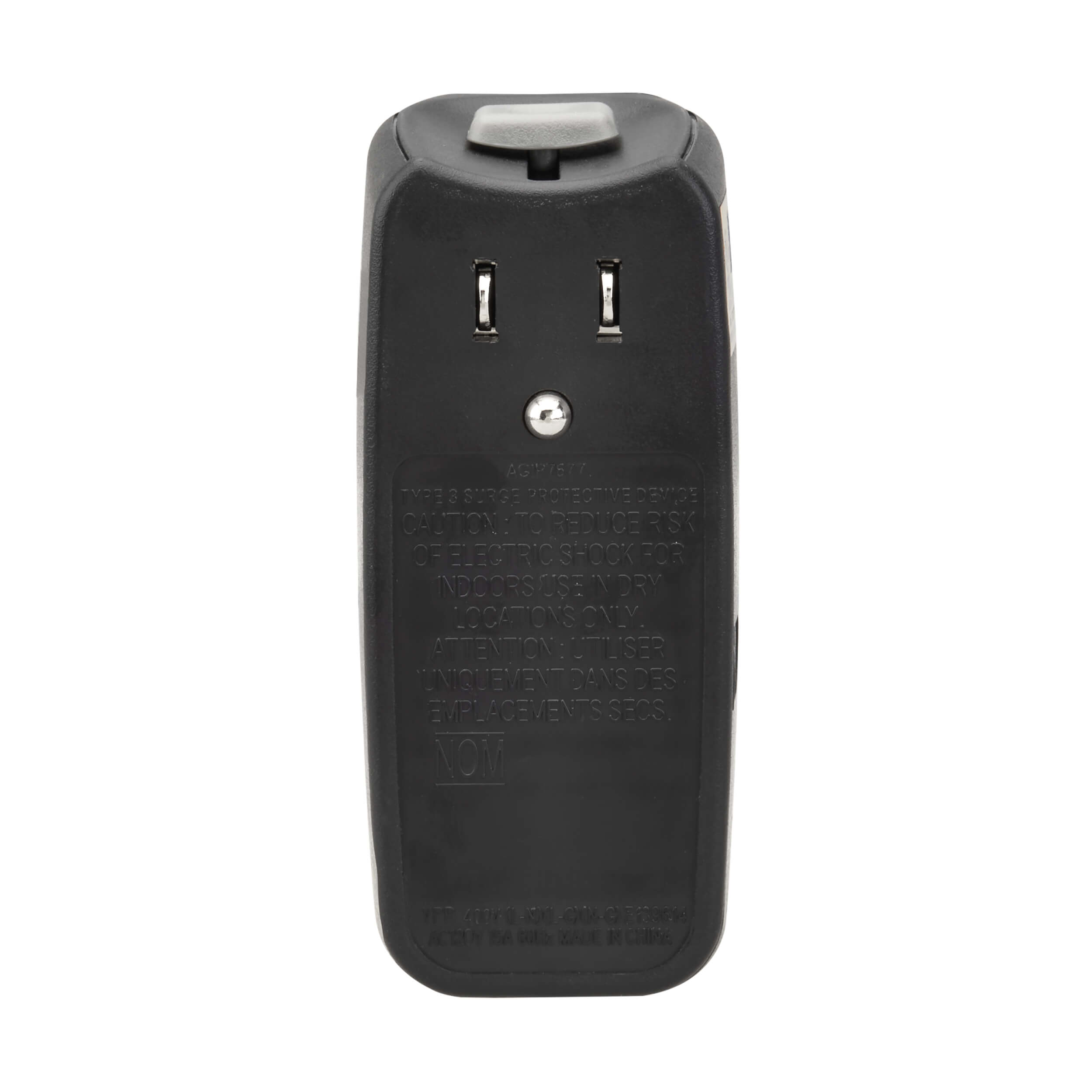 Portable Surge Protector, 2 Outlet, Direct Plug, 1050 Joules | Eaton