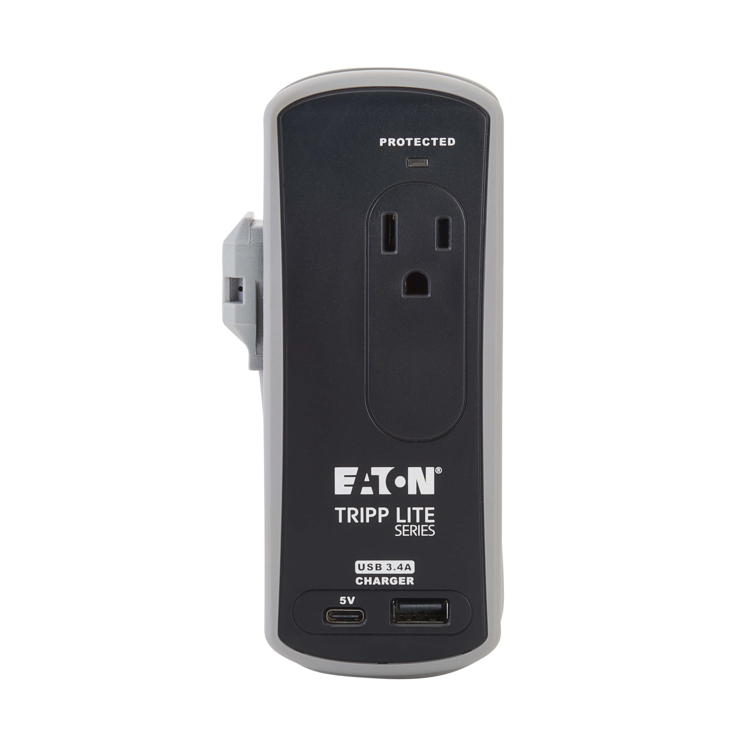Surge Protector, 2 Outlet, Direct Plug-in, USB-A, USB-C | Eaton