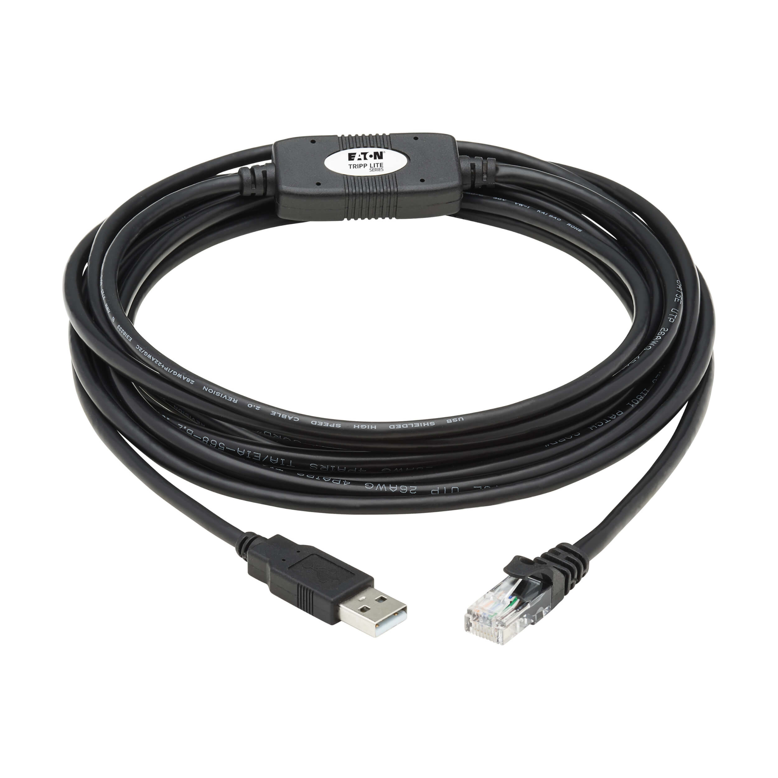 Cisco Console Rollover Cable - USB-A to RJ45, 15 ft. | Eaton
