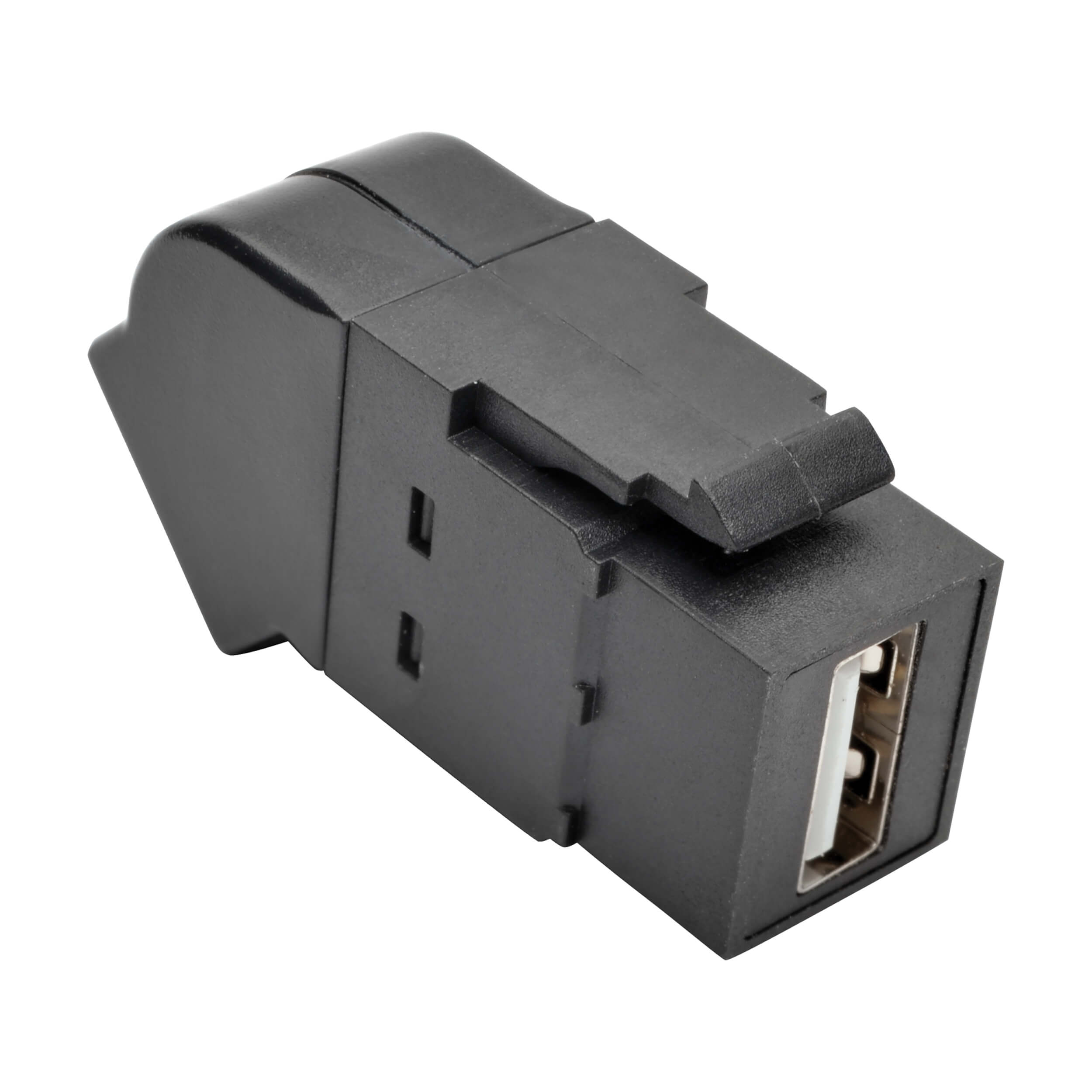 USB 2.0 All-in-One Keystone/Panel Mount Angled Coupler Female | Eaton