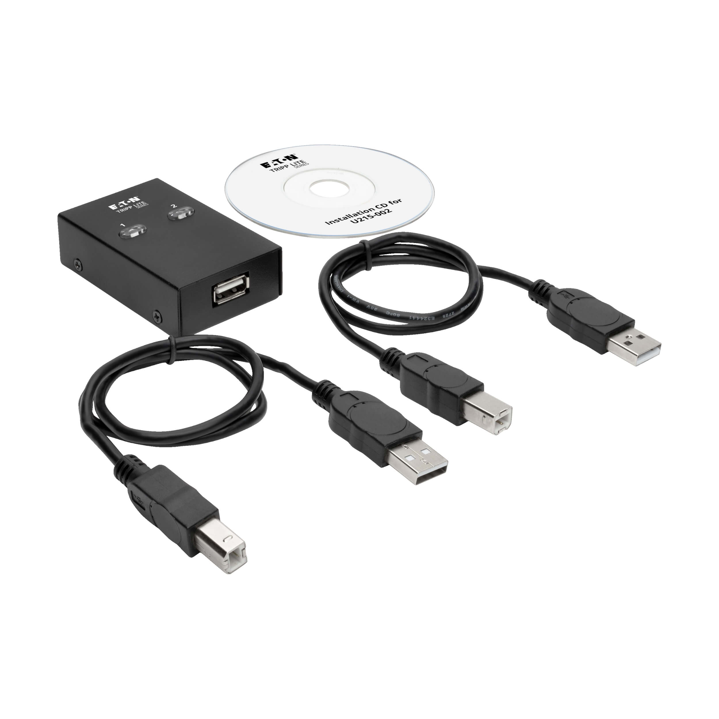 2-Port USB 2.0 Printer/Peripheral Sharing Switch | Eaton