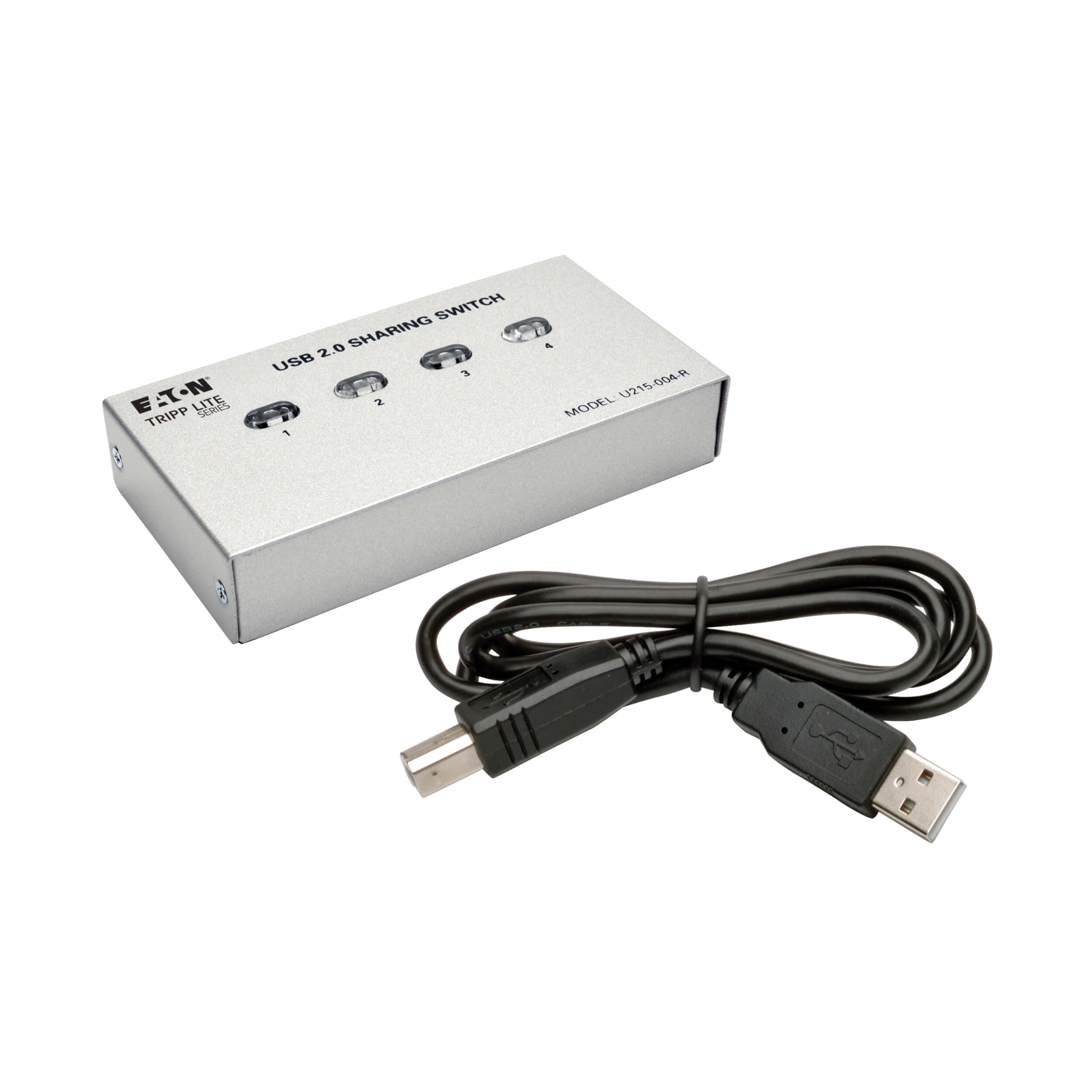 4-Port USB 2.0 Printer Peripheral Sharing Switch | Eaton