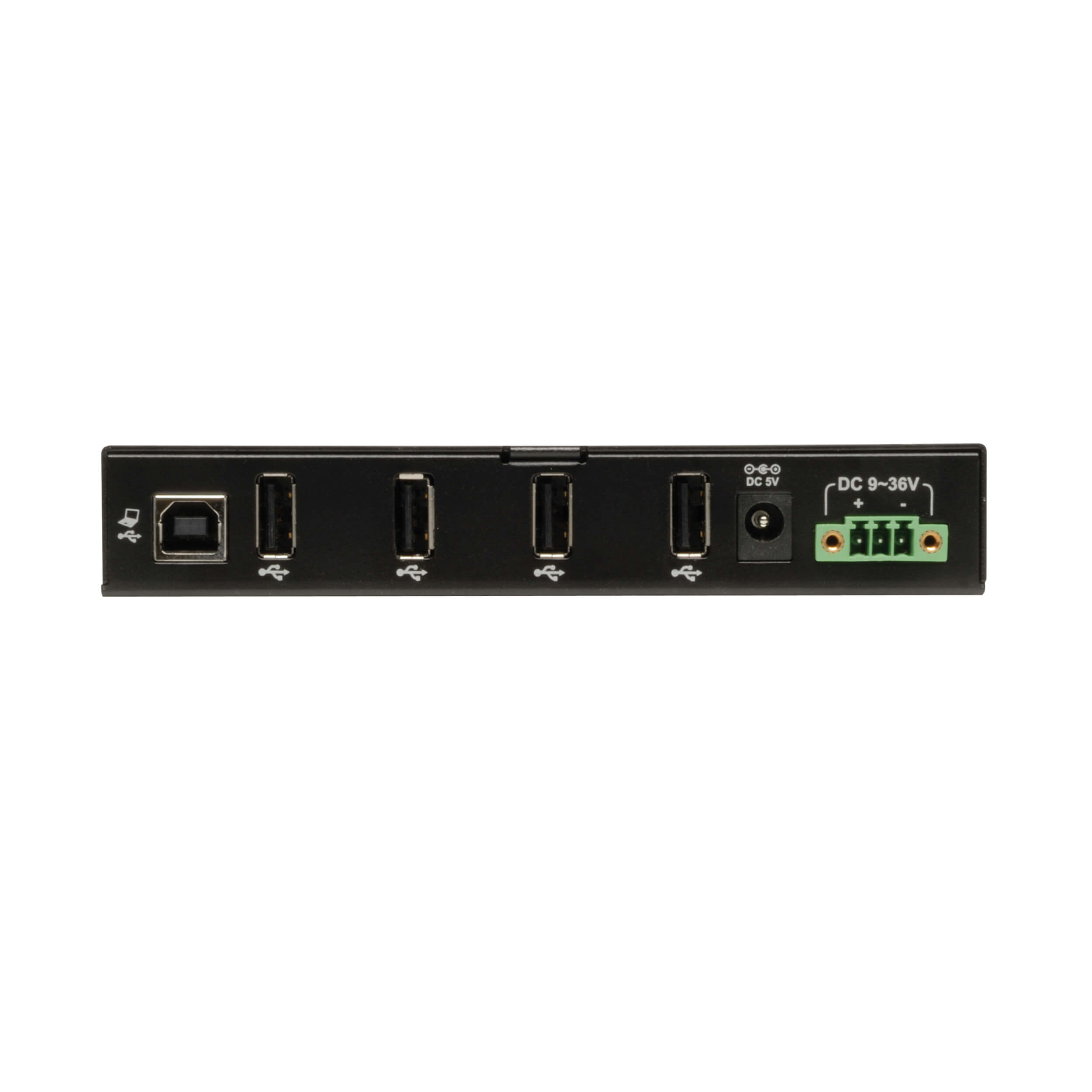 4-Port Industrial-Grade USB 2.0 Hub, ESD Immunity, DIN Mount | Eaton
