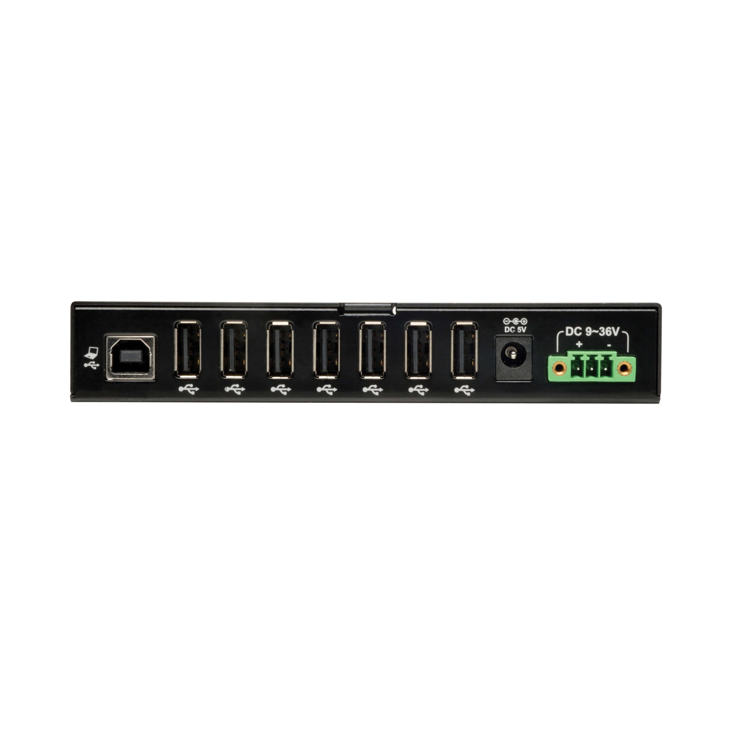 7-Port Industrial-Grade USB 2.0 Hub, ESD Immunity, DIN Mount | Eaton