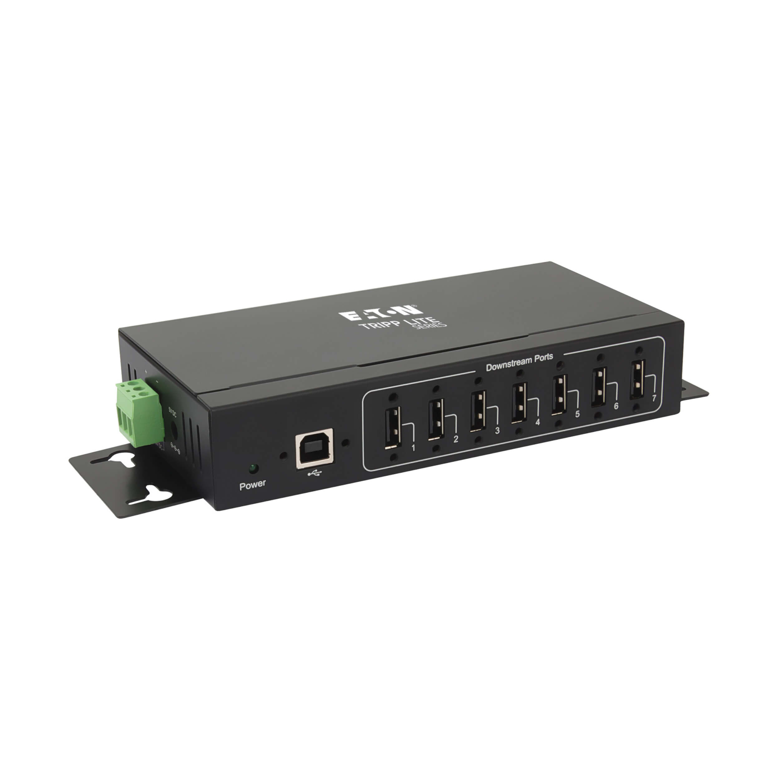 7-Port Industrial-Grade Hub - USB 2.0, ESD Immunity, Metal Housing, DIN ...