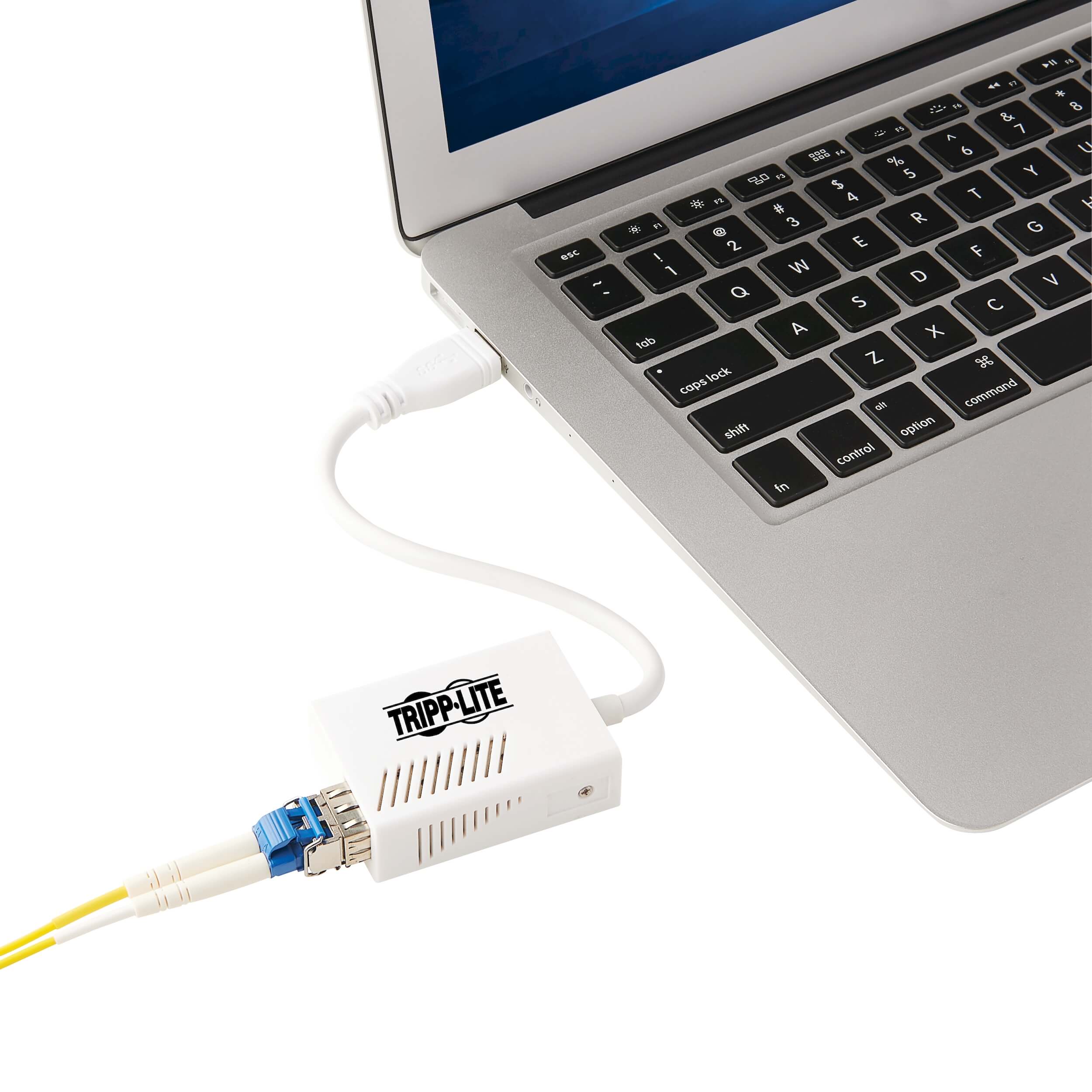 USB-A to Singlemode Fiber Adapter - USB 2.0, LC Duplex | Eaton