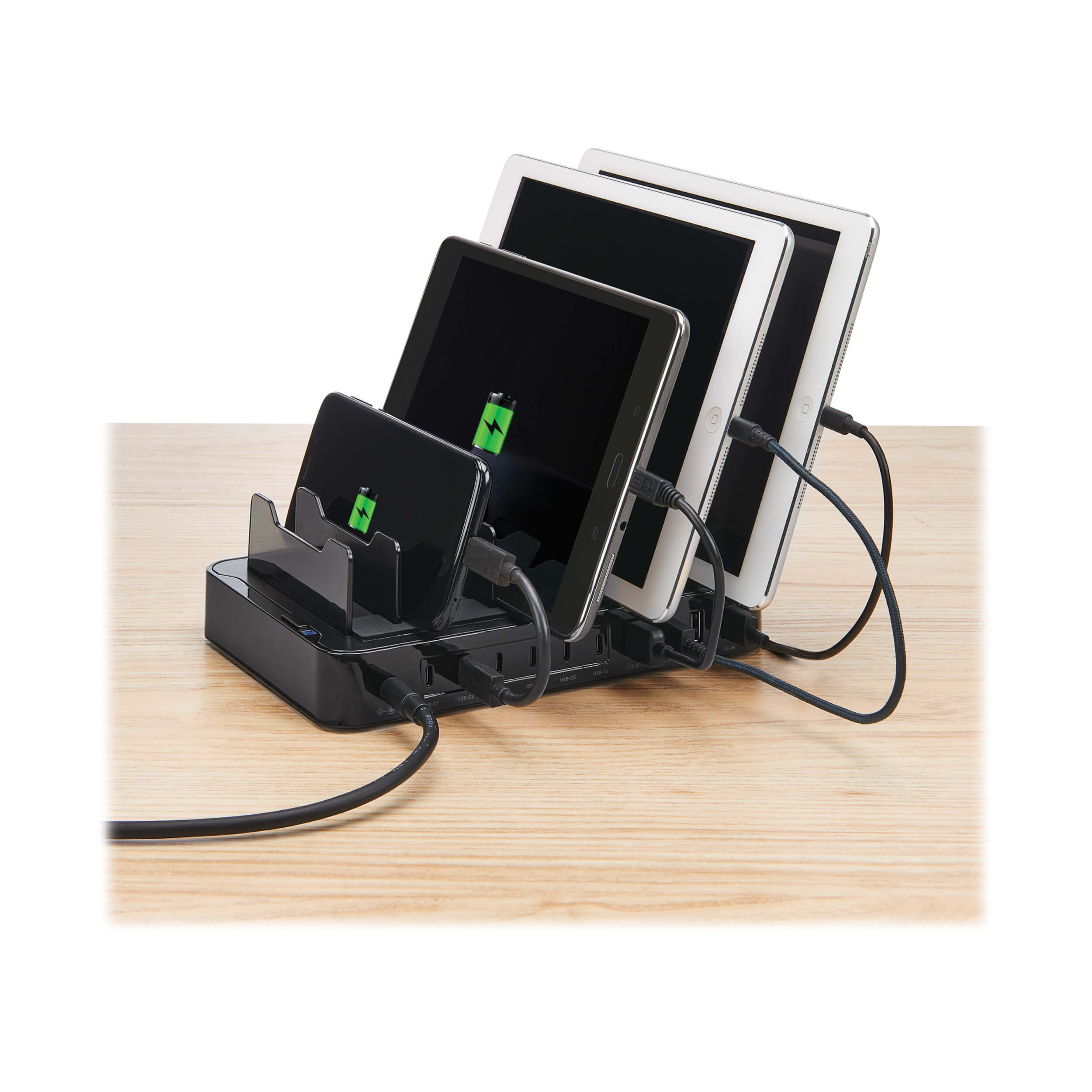 10-Port USB Charging Station, 21V 7.1A 120W, 6x USB-C, 4x USB-A | Eaton