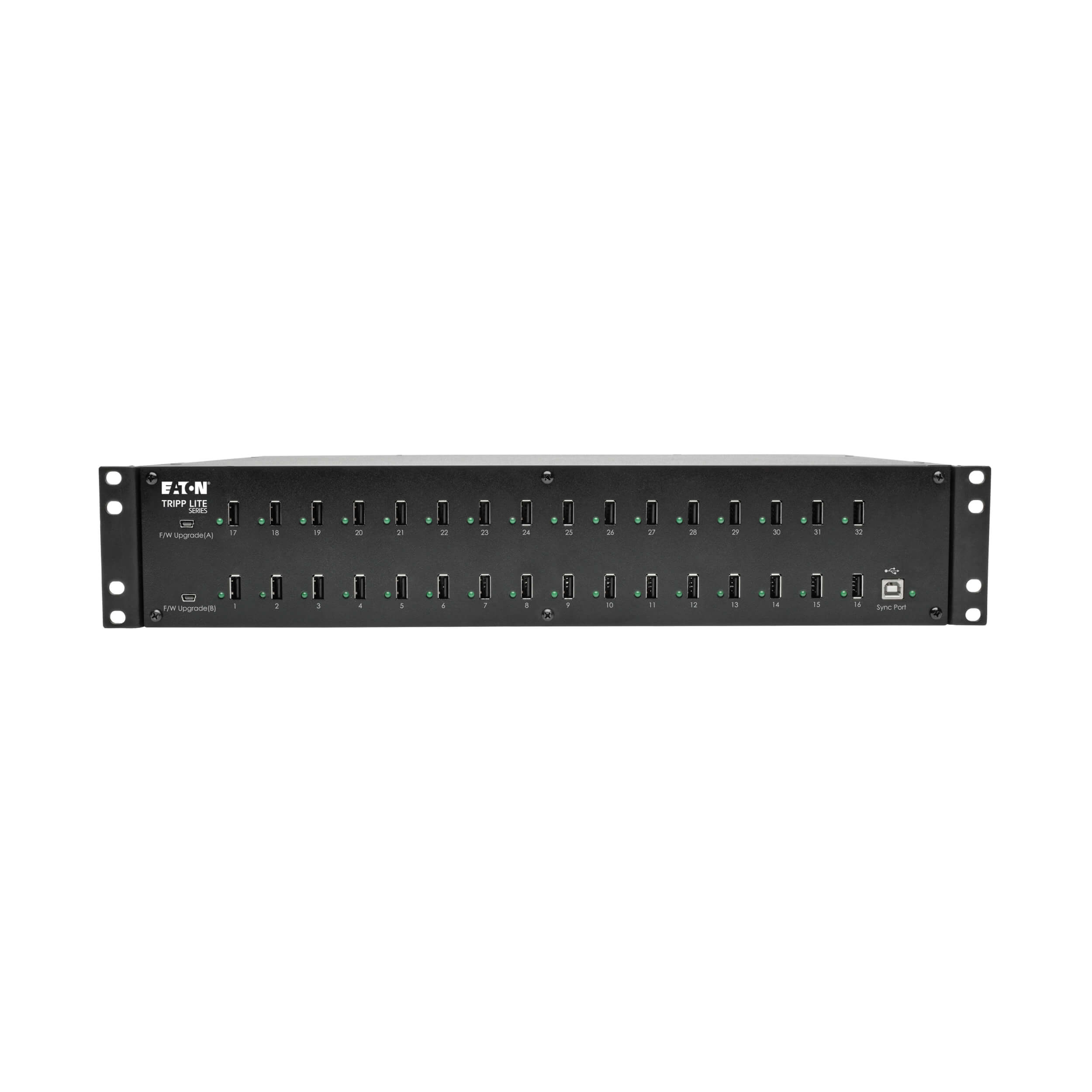 32-Port USB Charging Station, 230V 5V 80A 400W, 2U Rack-Mount | Eaton