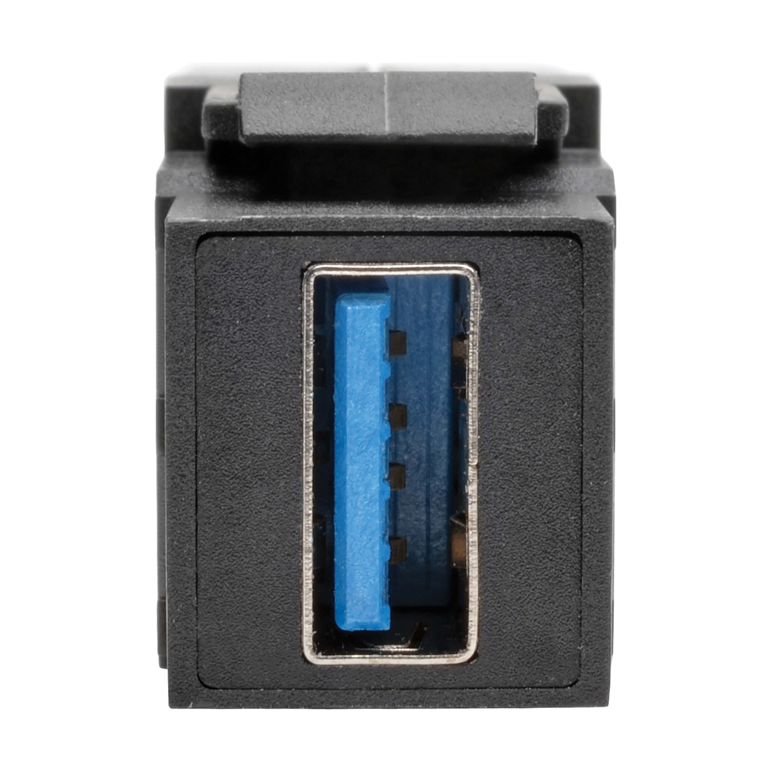 USB 3.0 All-in-One Keystone/Panel Mount Angled Coupler Female | Eaton