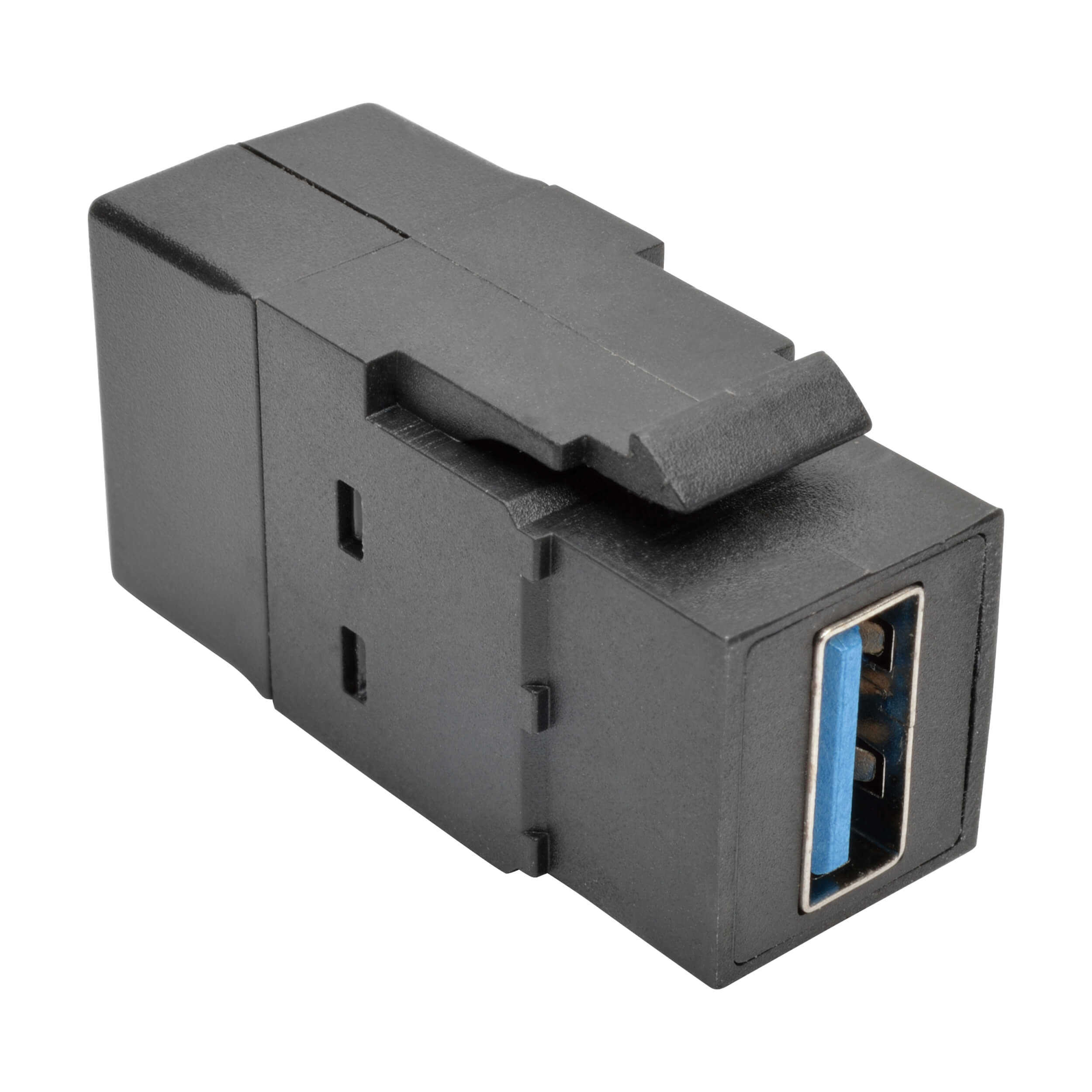 USB 3.0 All-in-One Keystone/Panel Mount Coupler, Black | Eaton