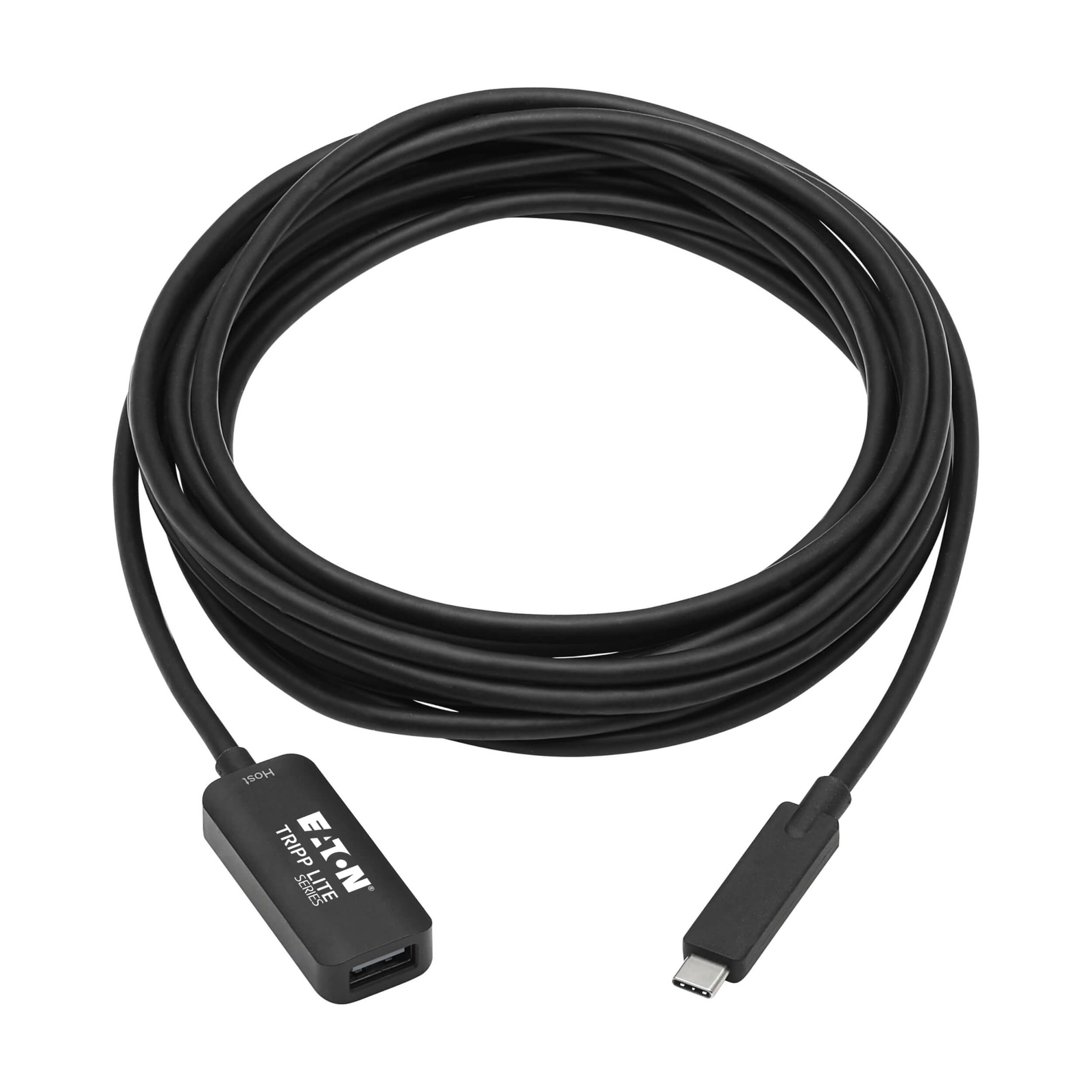 USB-C Active Extension Cable, USB-C to USB-A, 5 m, 16-ft | Eaton