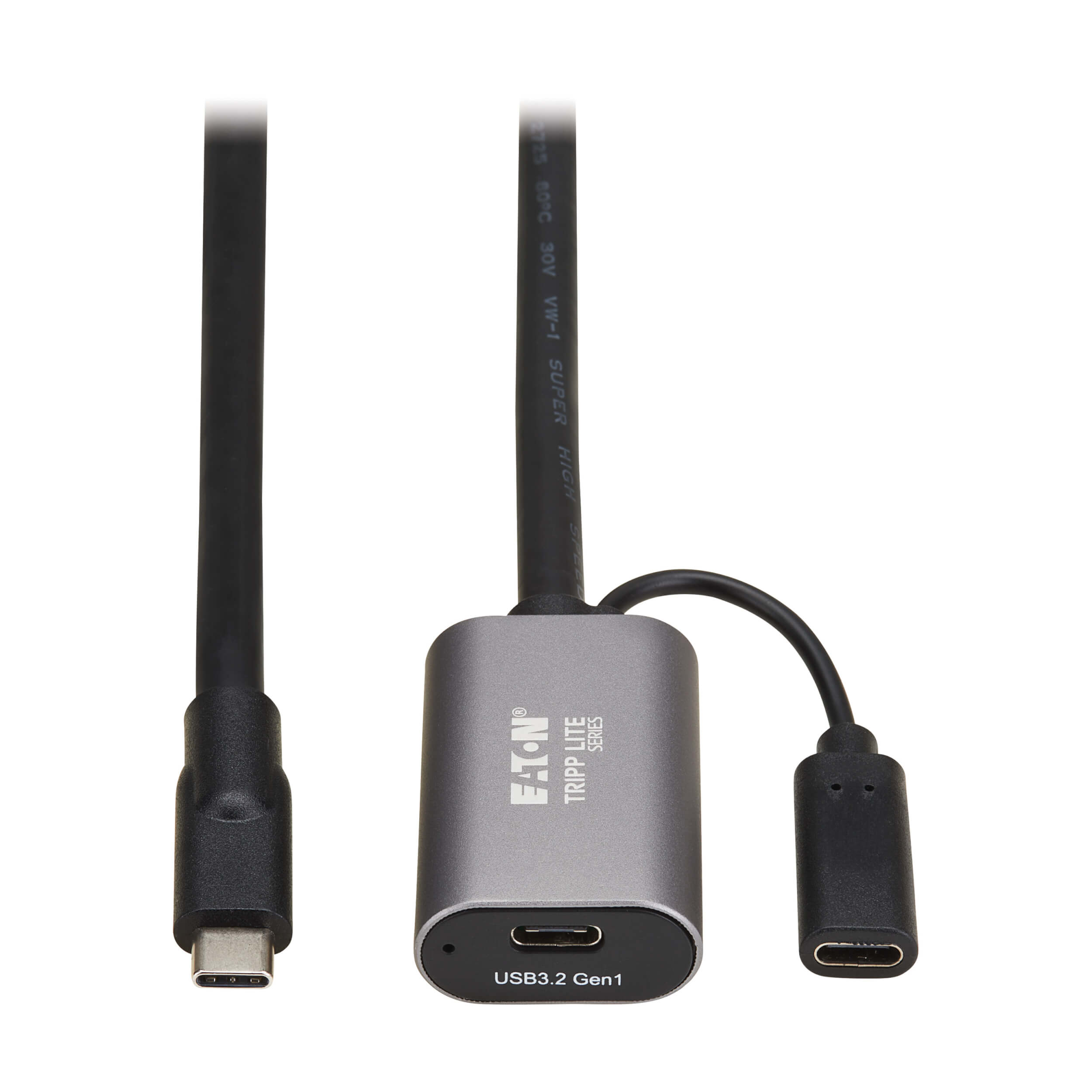 USB-C Extension Cable, Signal Booster, USB-C Power Port, 10M | Eaton