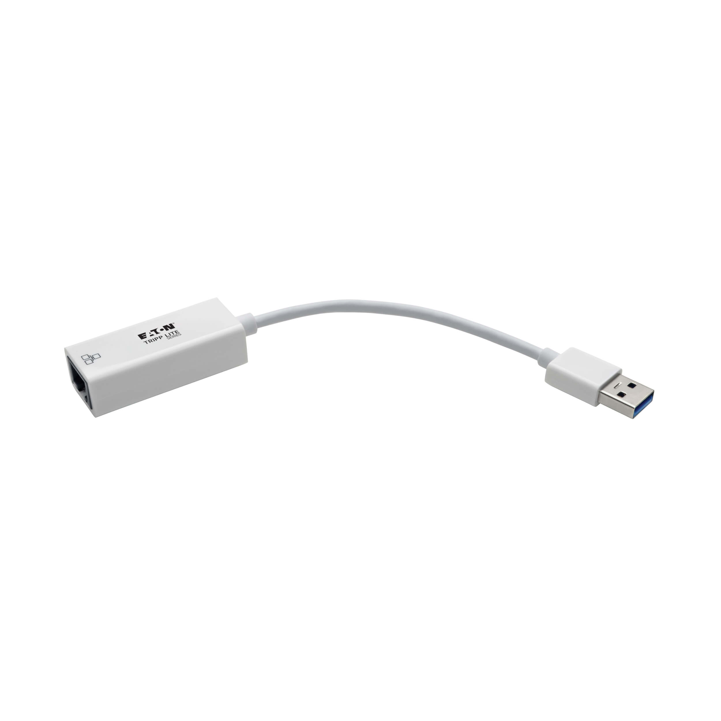USB 3.0 Gigabit Ethernet Adapter, White | Eaton