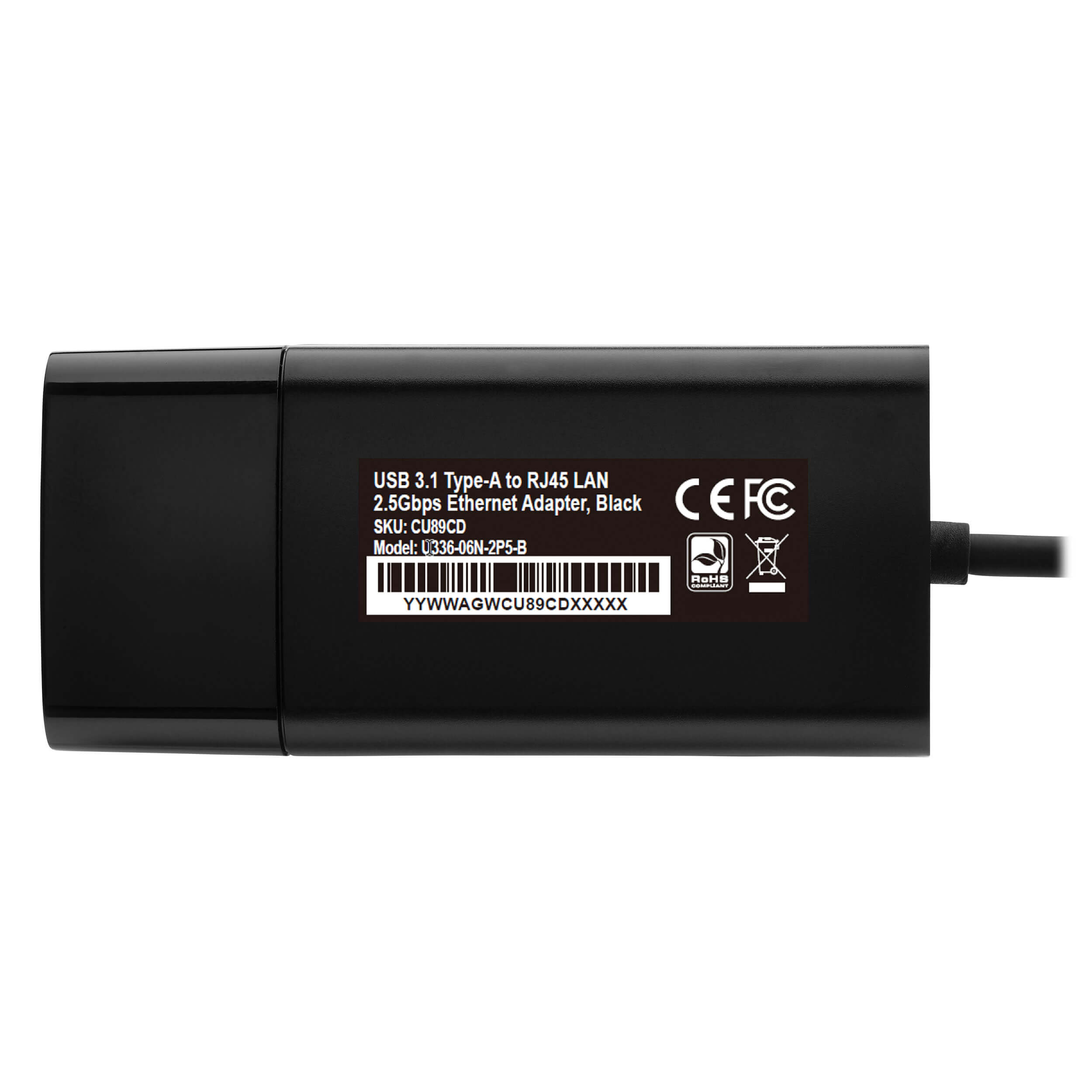 USB to Ethernet Adapter, USB 3.1 Gen 1, 2.5 Gbps | Eaton