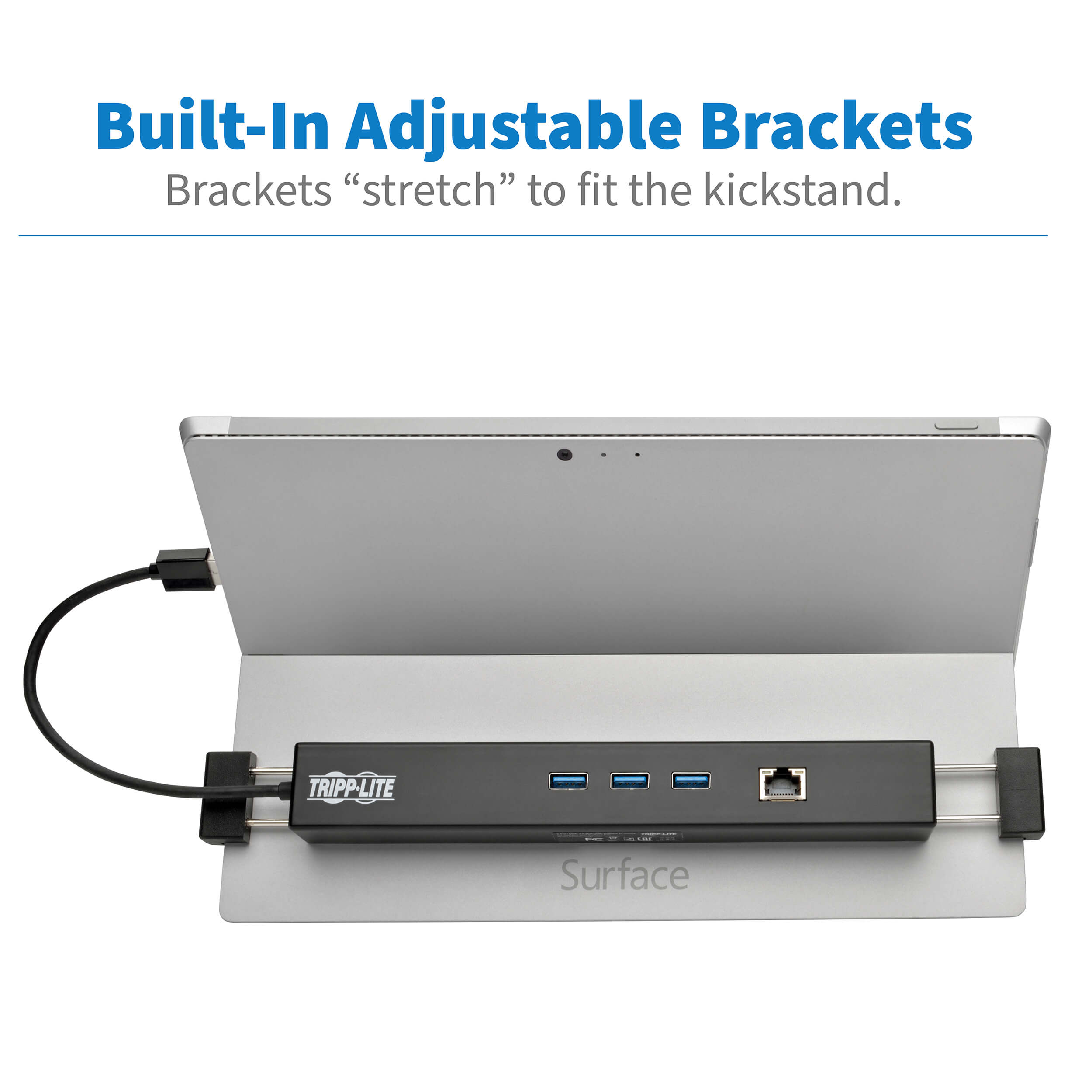 USB 3.0 Dock for Microsoft Surface, USB-A, Gigabit Ethernet | Eaton