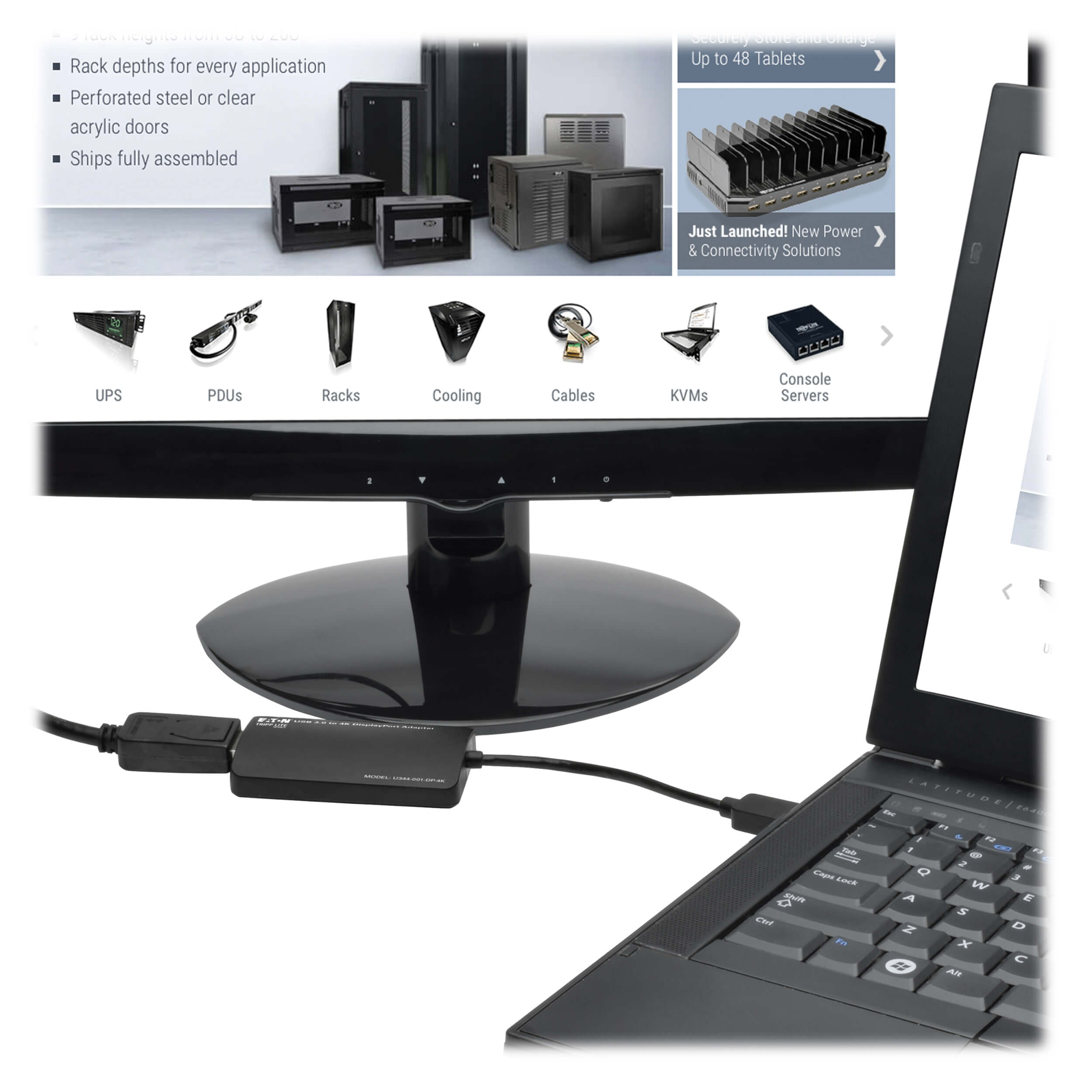 USB-A to DisplayPort DP Adapter, 4K UHD | Eaton