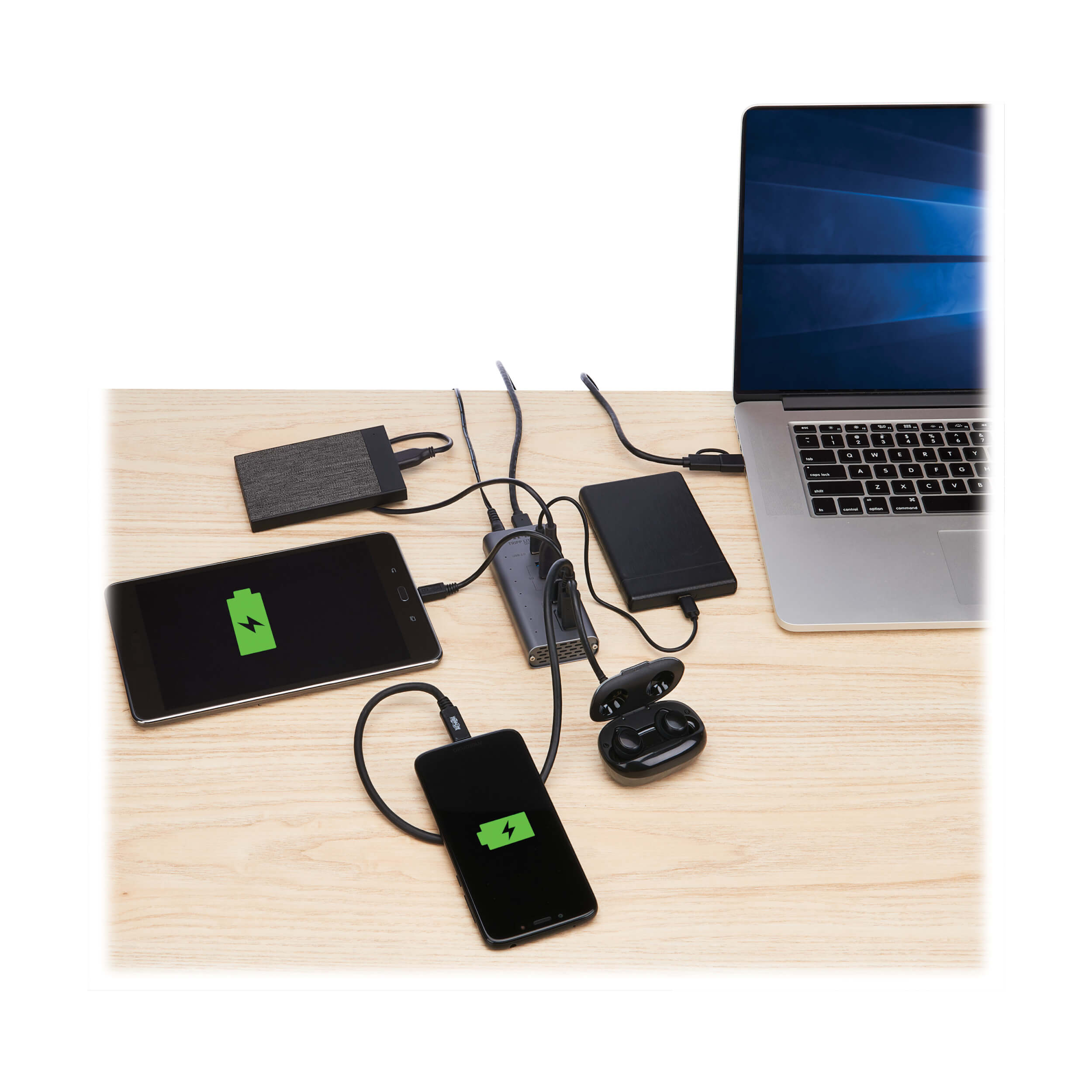 7-Port USB-A USB-C Hub, Data Rates up to 10 Gbps | Eaton