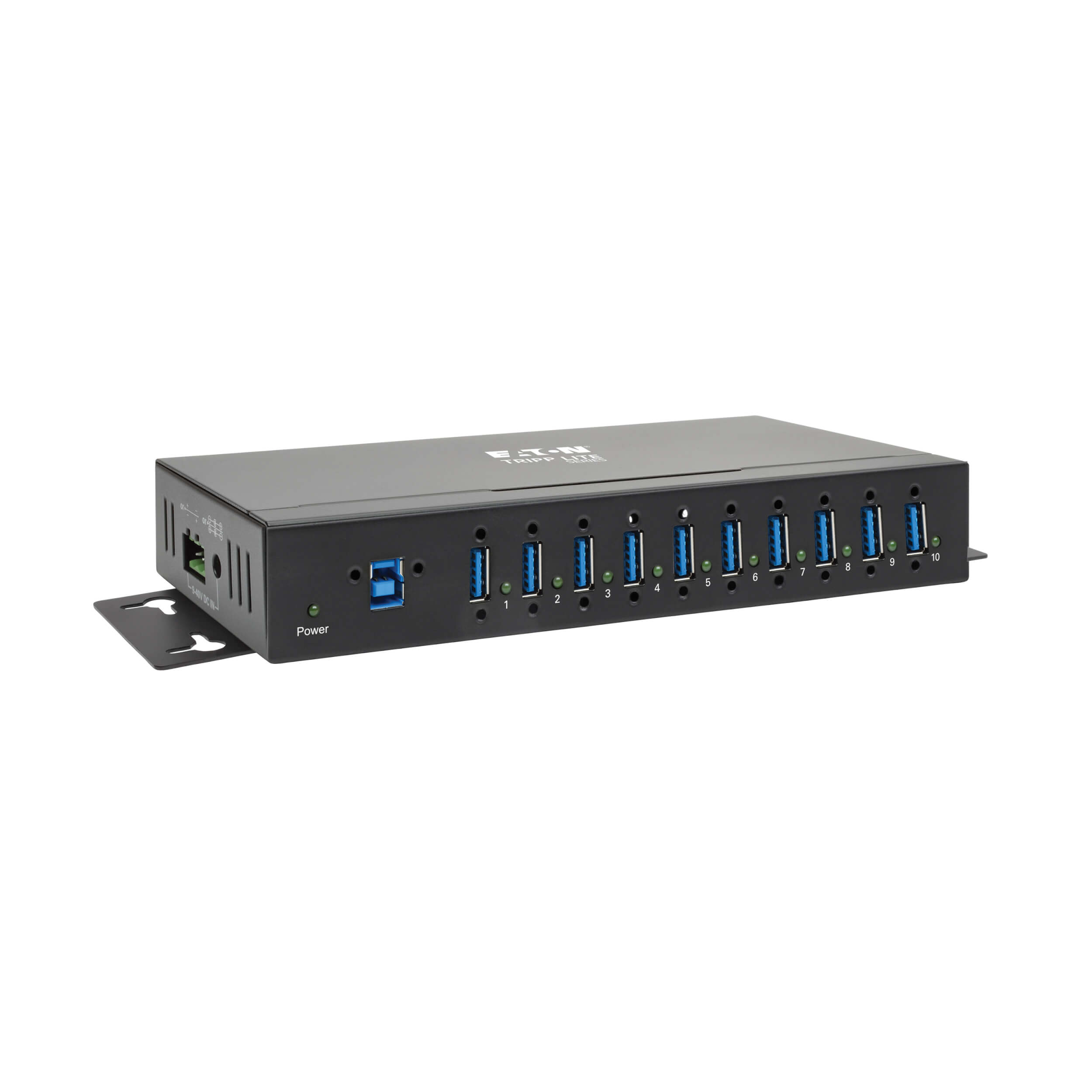 10-Port Industrial-Grade USB 3.0 Hub, 20 kV ESD, Metal | Eaton