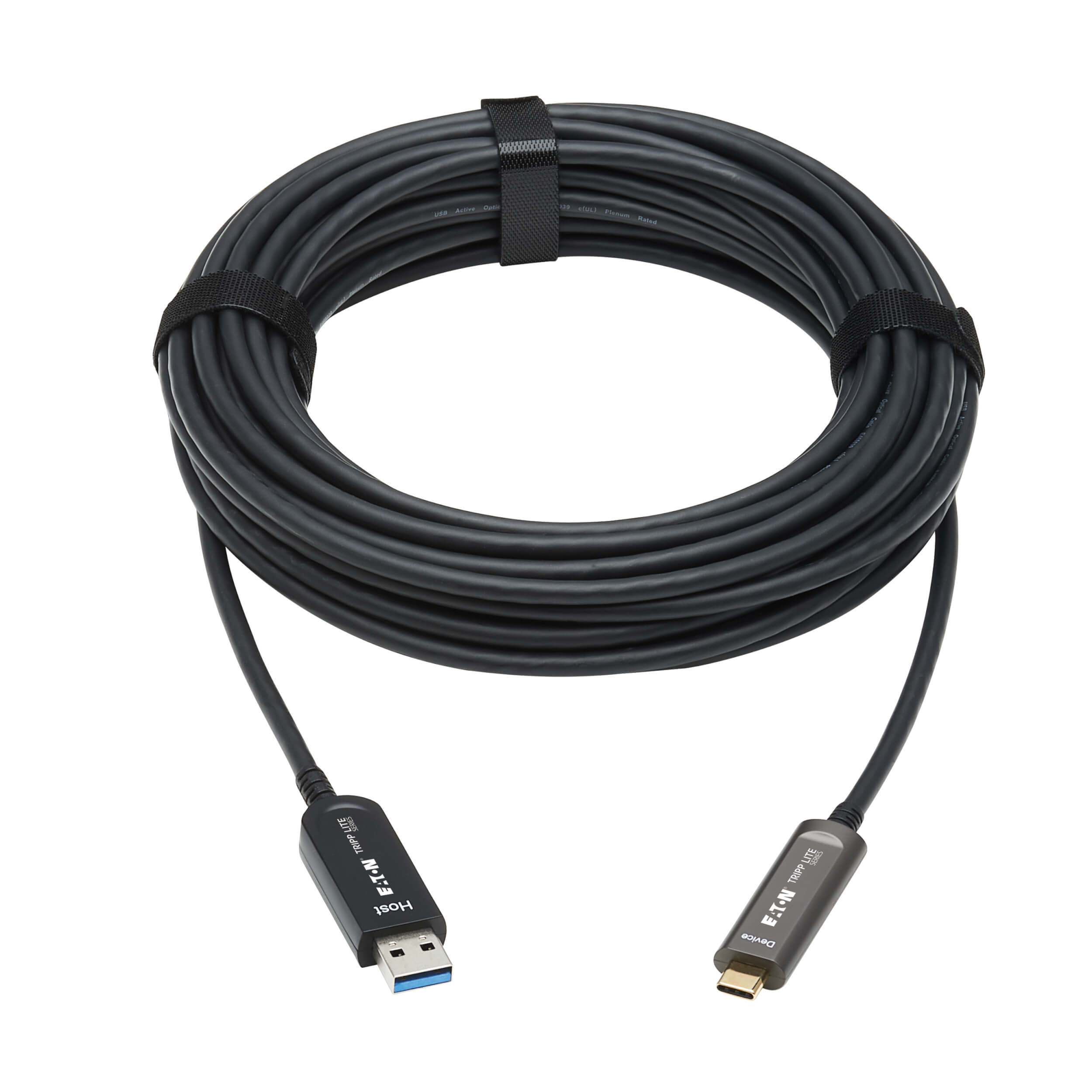 USB Active Optical Cable AOC, Plenum-Rated, USB-C to USB-A, 10 m | Eaton