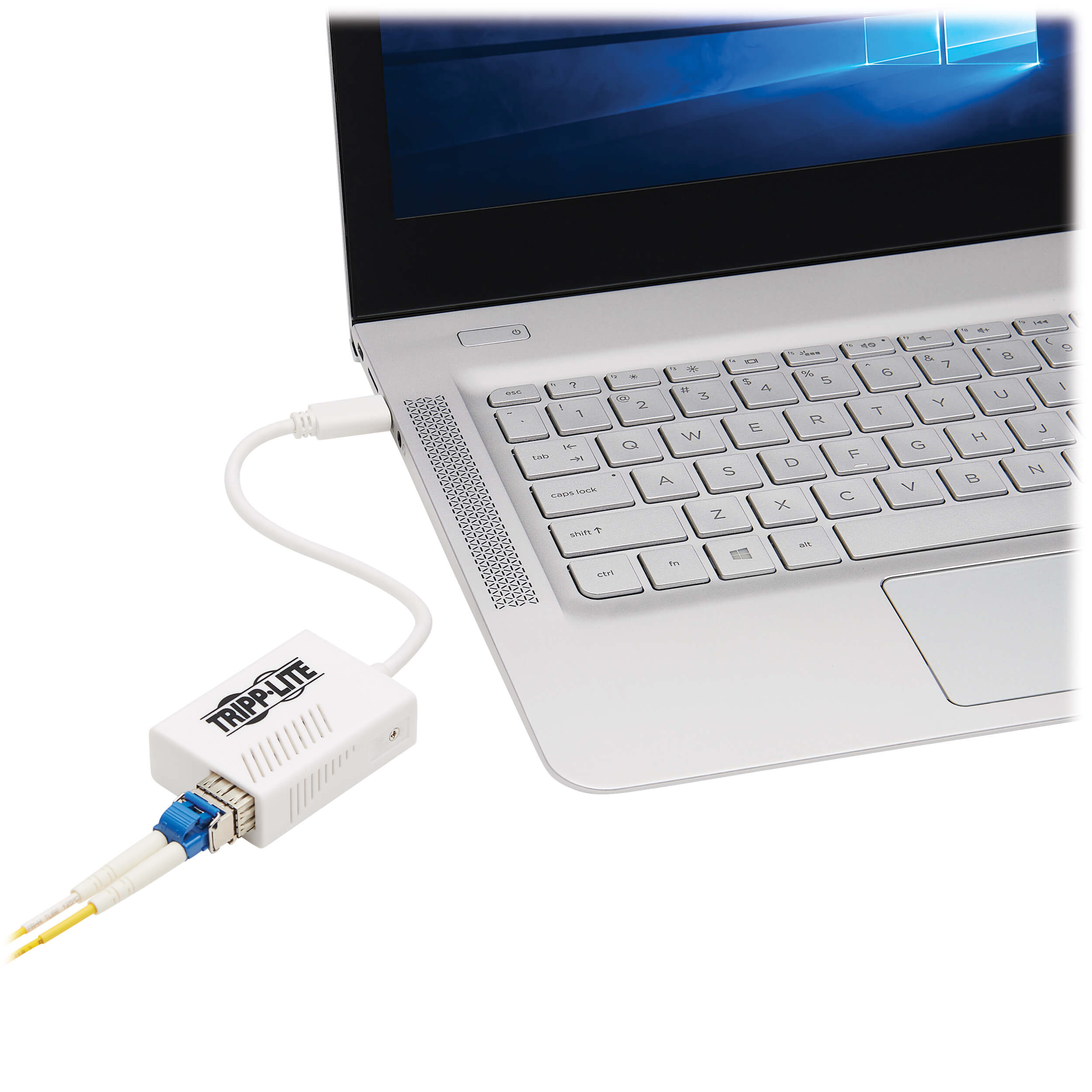 USB-C 3.2 Gen 1 to Fiber Optic Ethernet Adapter, SMF/MMF, LC, 5 km ...