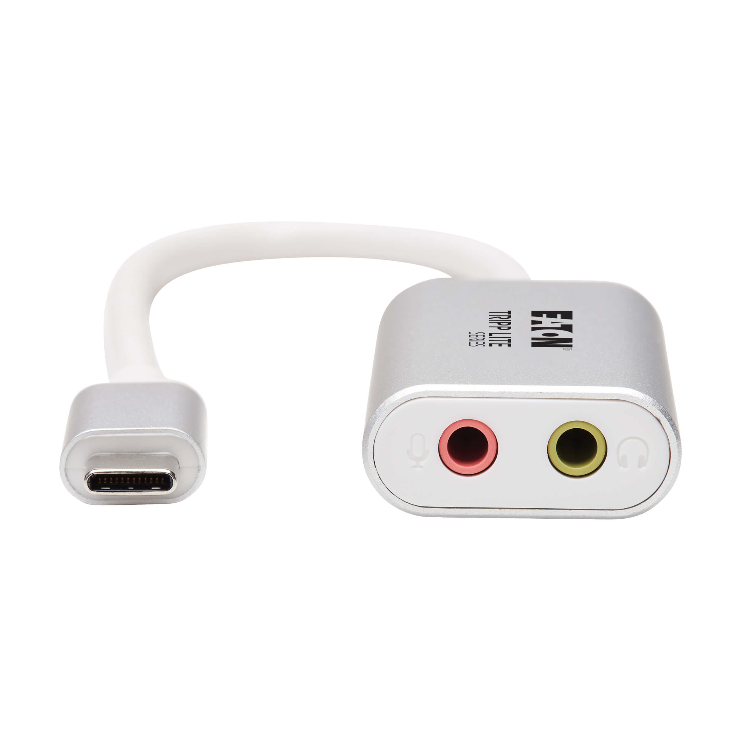 USB-C to 3.5 mm Stereo Audio Adapter - USB 2.0, Silver | Eaton