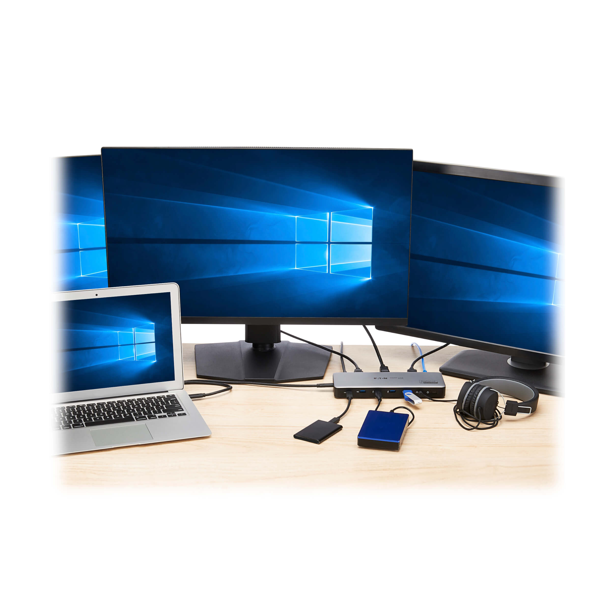 USB-C Universal Dock, Triple Display, 4K HDMI, Displayport, USB, 100W ...