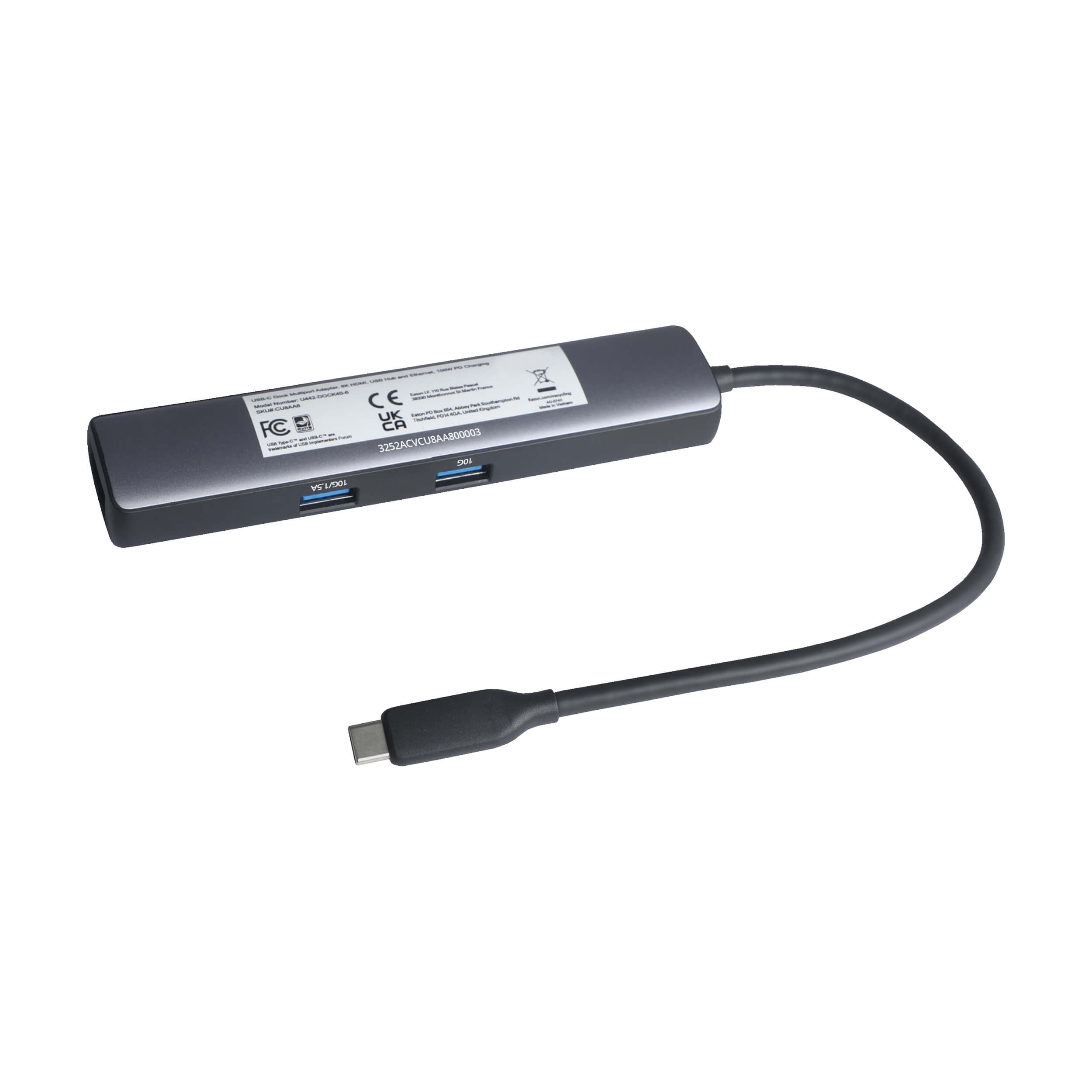 USB-C Mini Dock Multiport Adapter, 8K HDMI, 2x USB-A, 1x USB-C ...