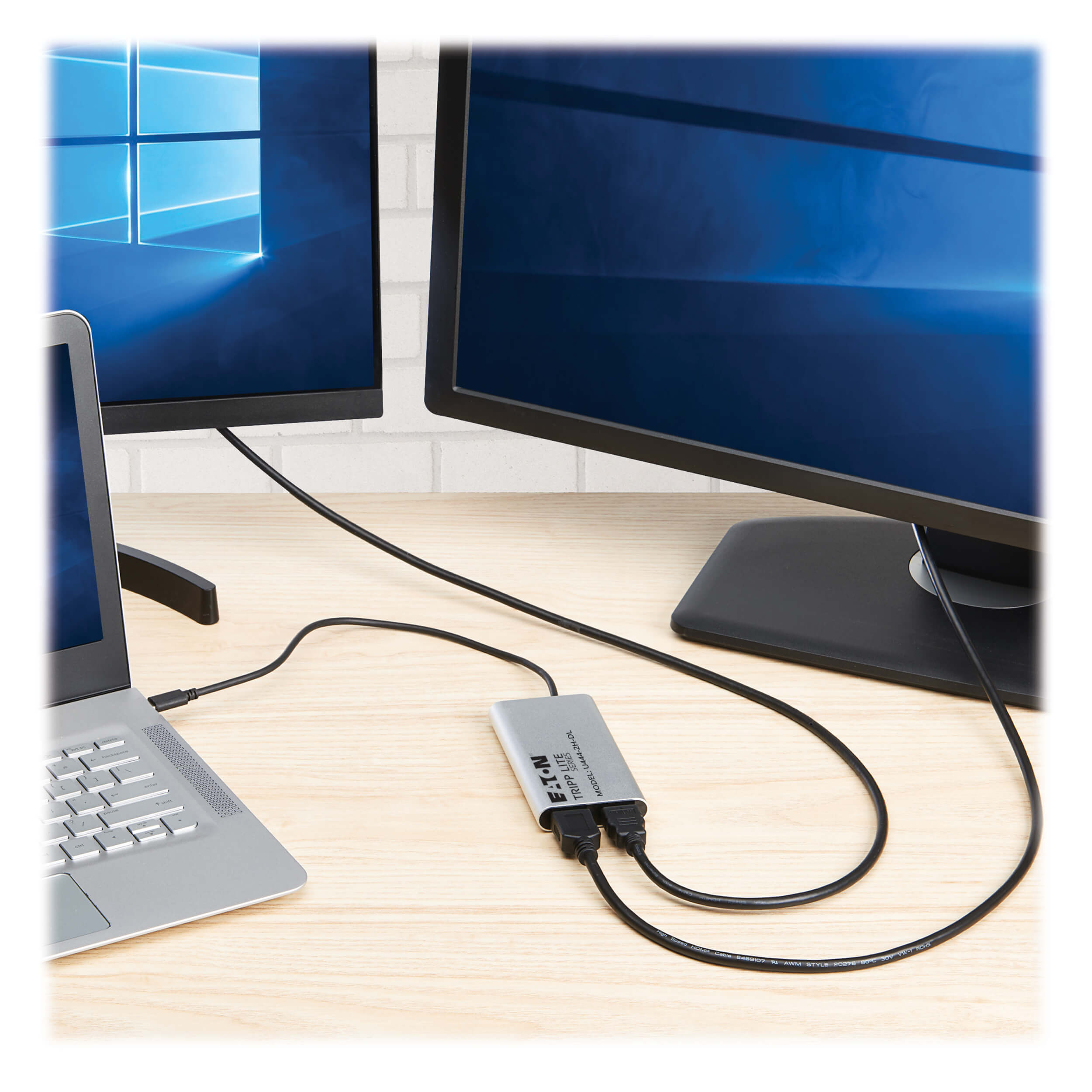 USB-C to HDMI Dual 4K, 60 Hz DisplayLink Adapter | Eaton