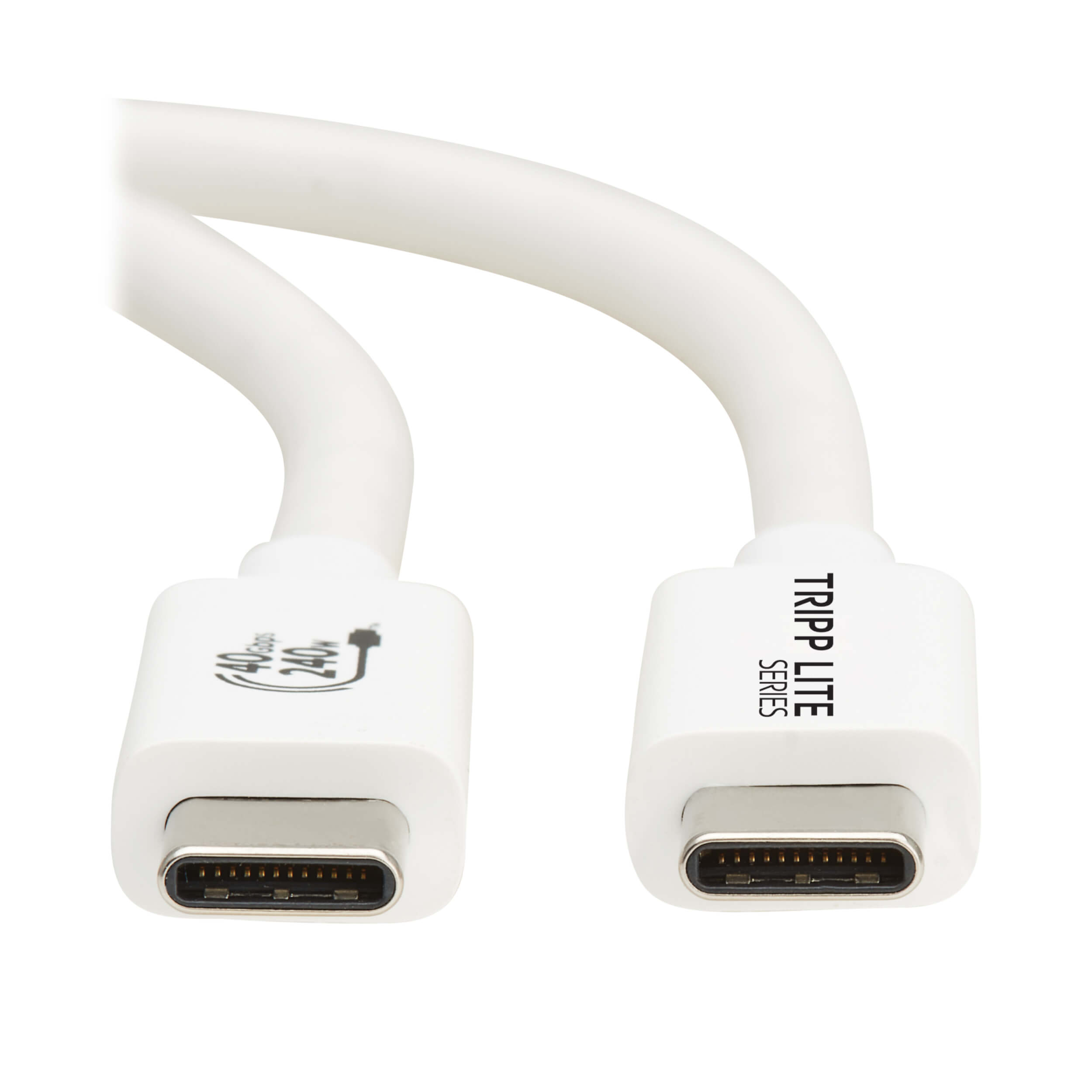 USB4 40Gbps Cable, USB-C, 8K 60Hz, 240W Charging, 1m, White | Eaton