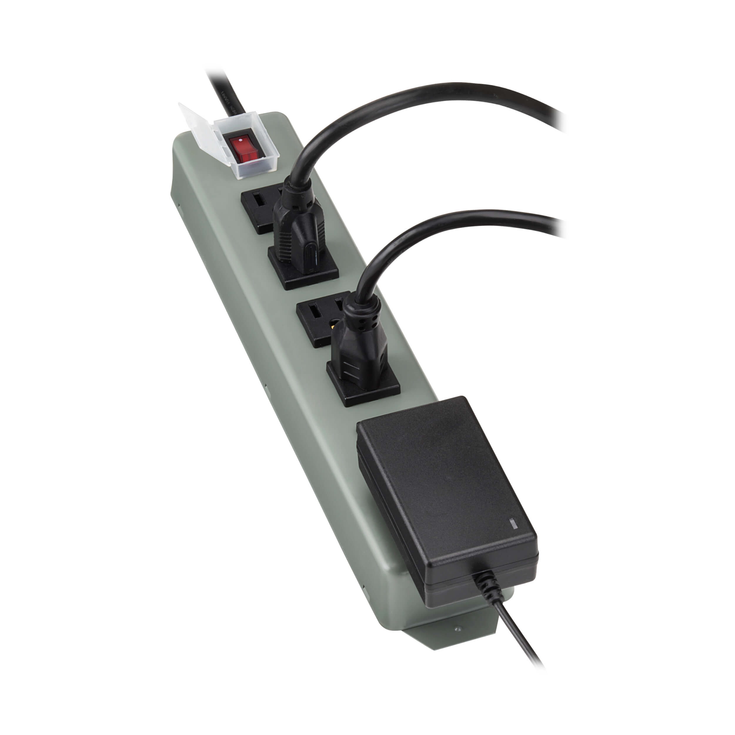 Waber Industrial Power Strip, 6-Outlet, 15 ft. Cord, Locking Switch ...